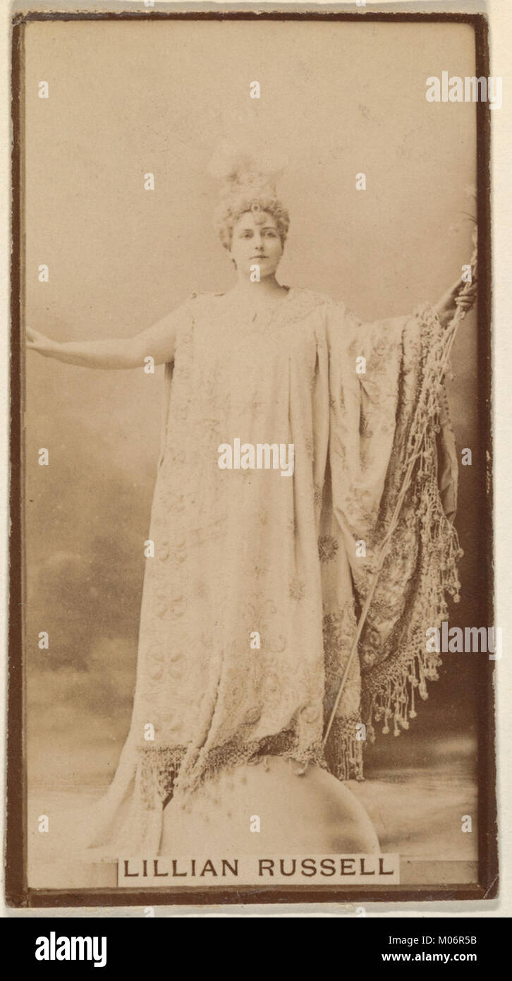 This portrait of Lillian Russell from the Actresses series captures her ...