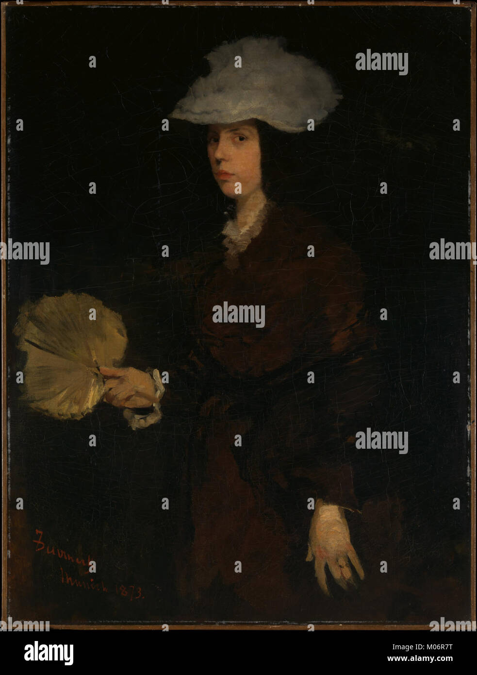 The cover image 'Lady with Fan' features a historical illustration ...