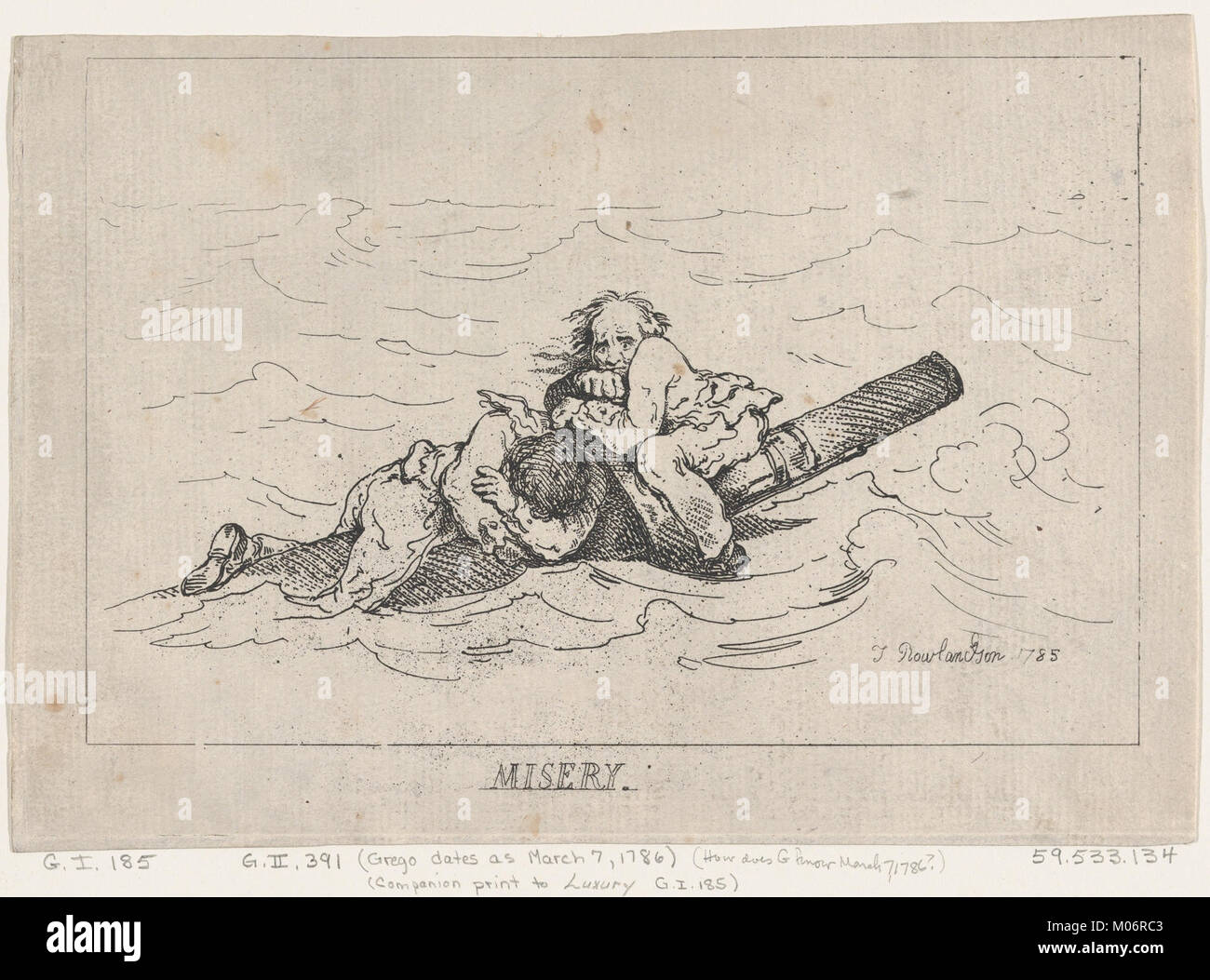 This artwork titled *Misery* represents a powerful depiction of ...