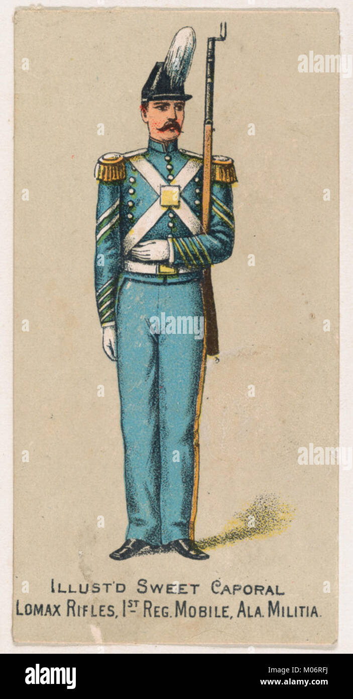 Lomax Rifles, 1st Regiment, Mobile, Alabama Militia, from the Military ...