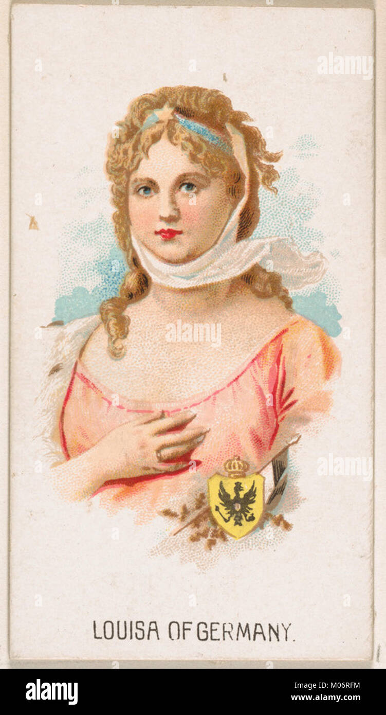 This portrait of Louisa of Germany is part of the Leaders series (N222 ...