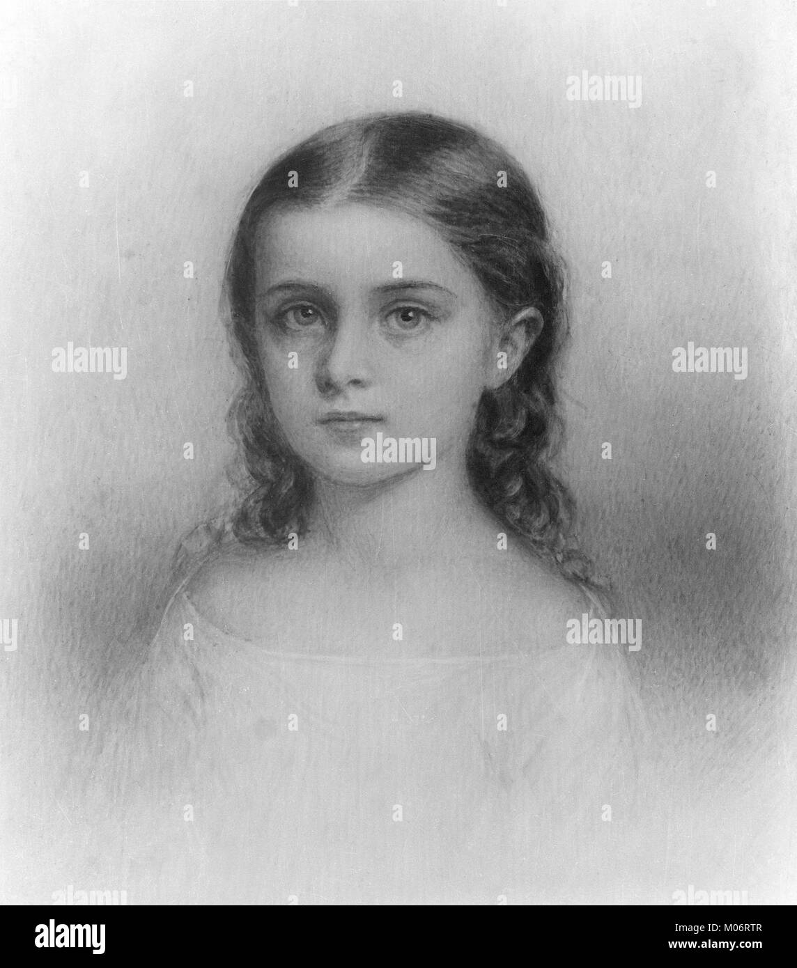 This portrait of Ida Cushman captures her likeness in a style ...