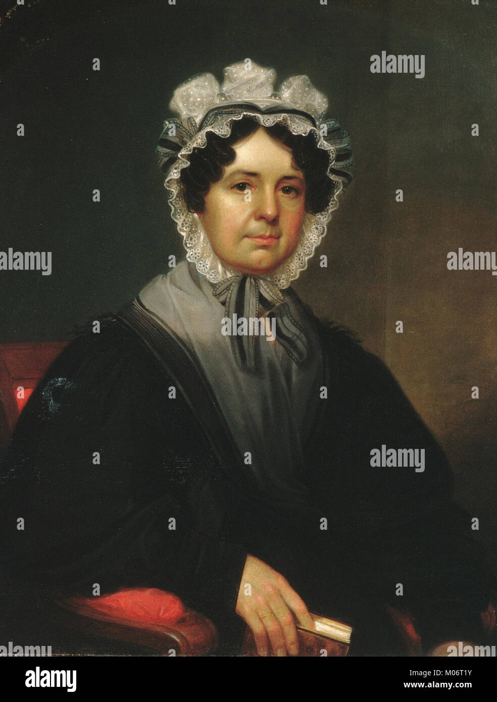 This portrait of Mrs. Gideon Tucker captures the likeness of a ...