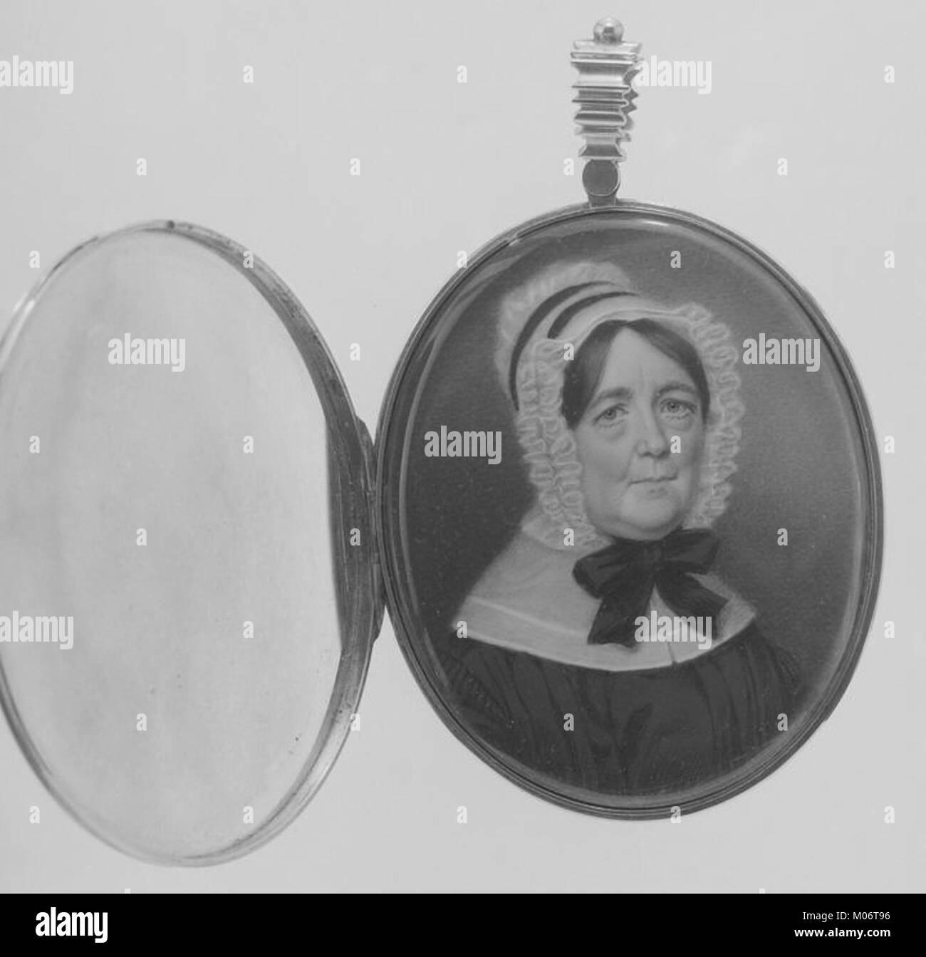 This portrait of Mrs. A. Otis highlights period attire, formal setting ...