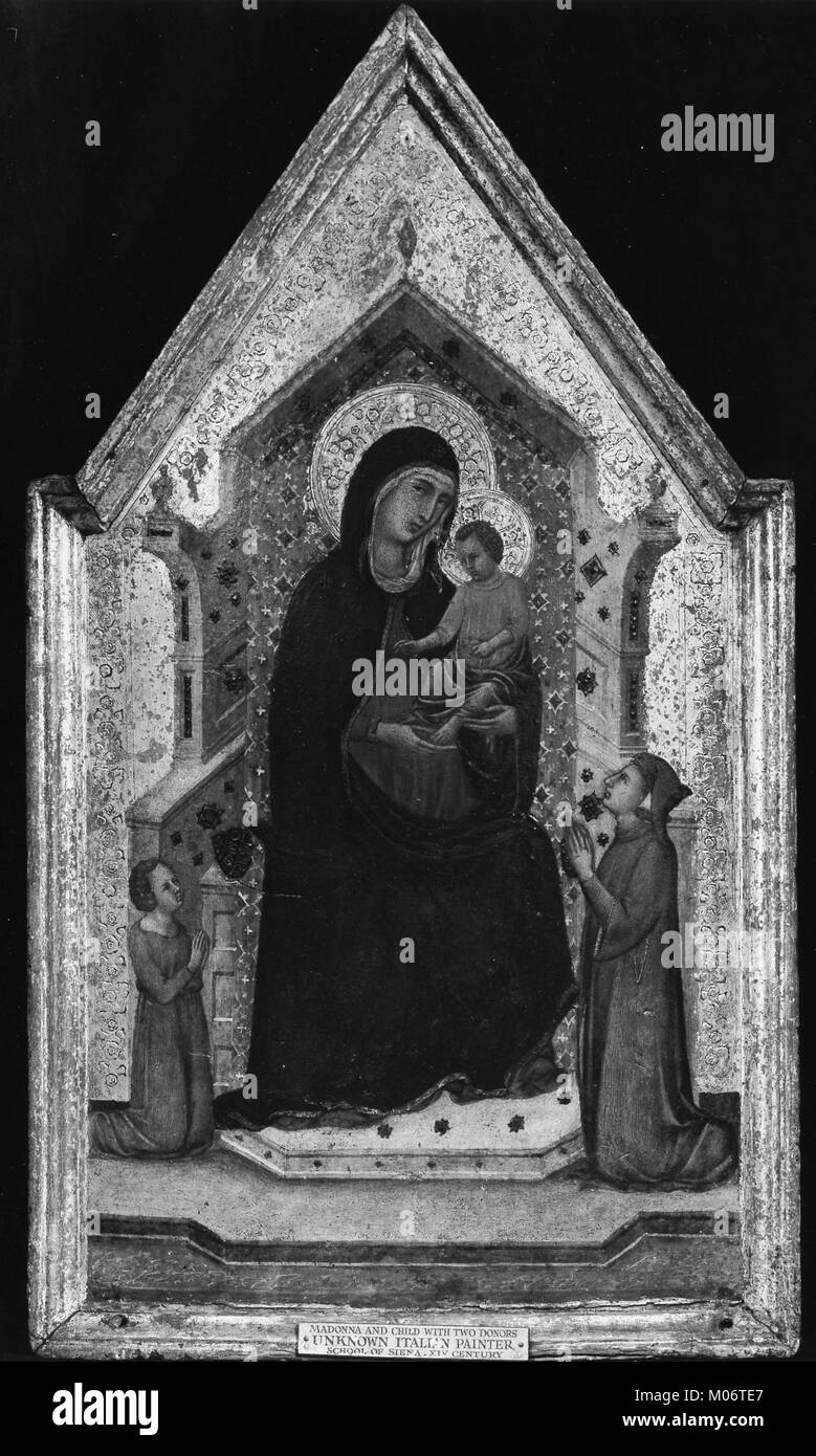 Madonna and child with two donors hi-res stock photography and images - Alamy