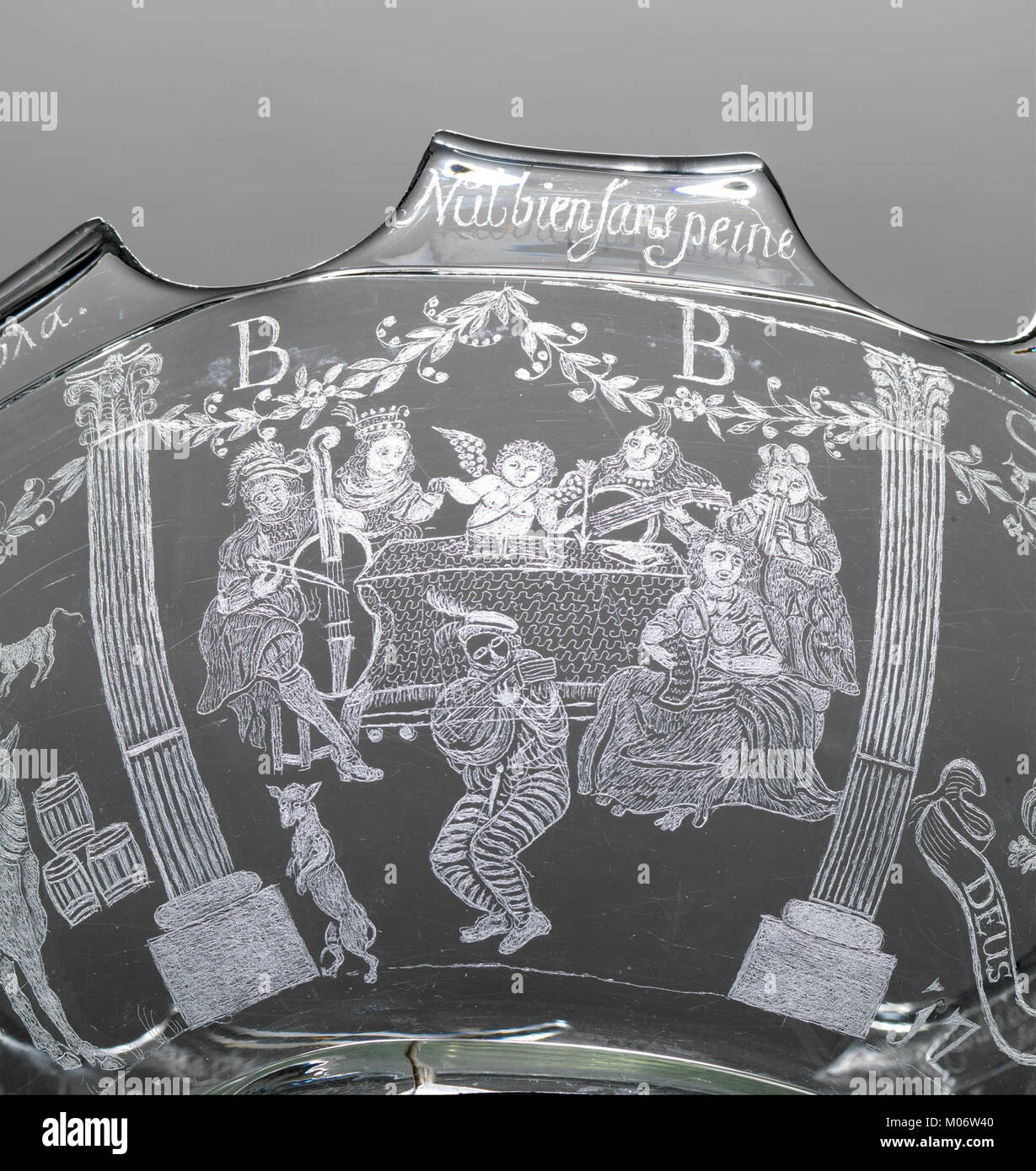 This Monteith, featuring the arms of Gibbs and Nelthorpe, is a sterling ...