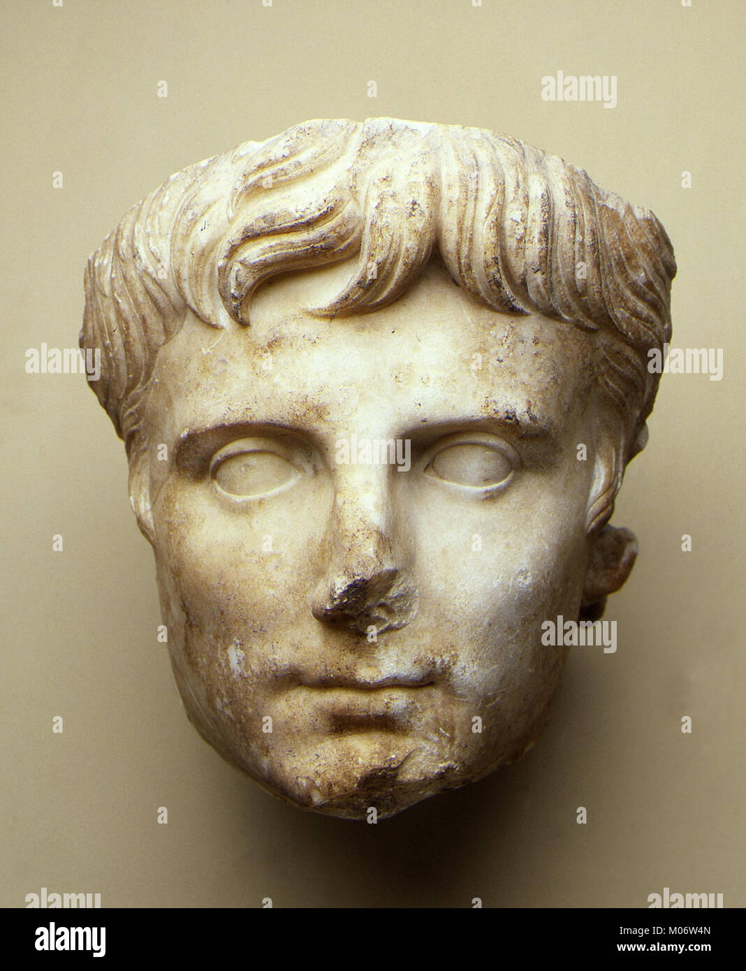 Marble portrait of the emperor Augustus MET gr07.286.115.R Stock Photo ...