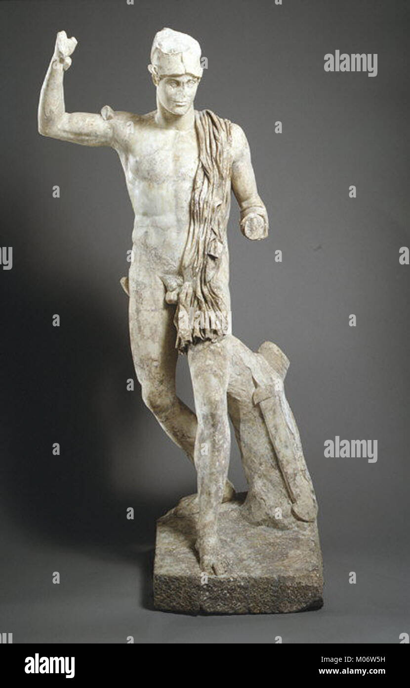 Marble statue of a wounded warrior hi-res stock photography and images ...
