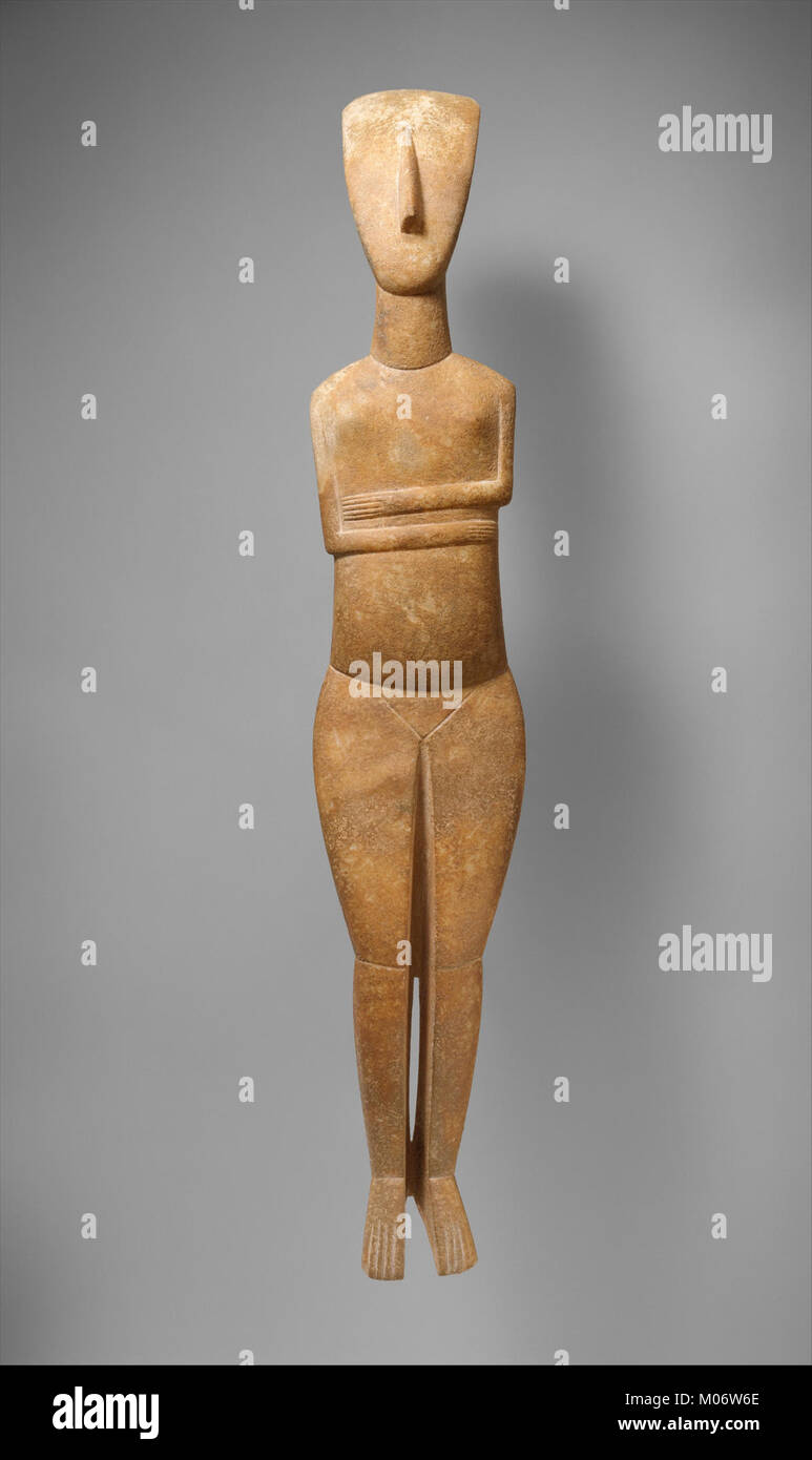 This marble statue of a female figure is a fine example of classical ...