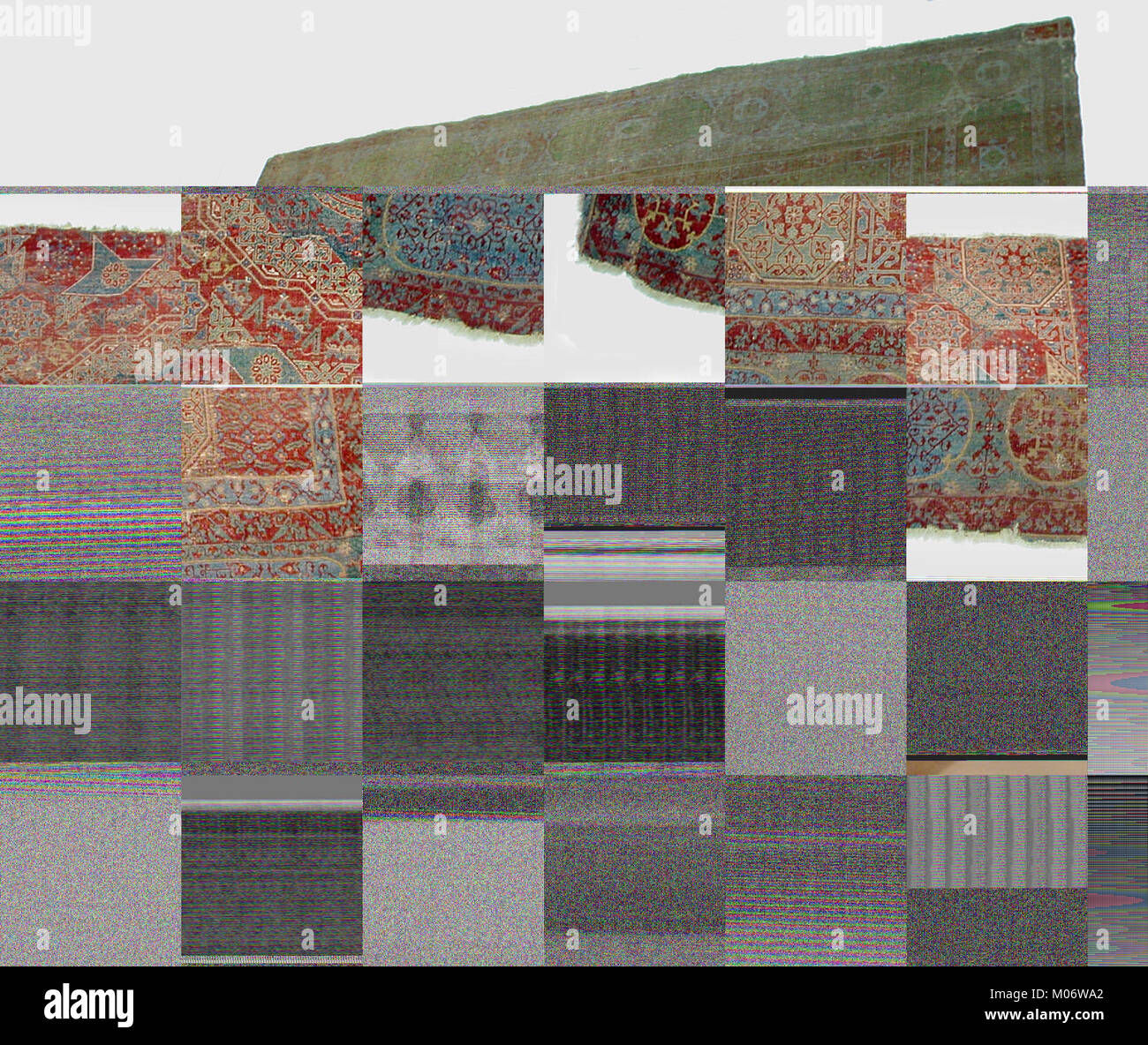 This Mamluk carpet, known for its intricate geometric patterns, is a ...