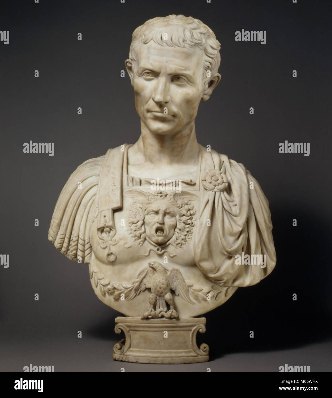 A bust of Julius Caesar, cataloged under MET ES7940, representing the ...
