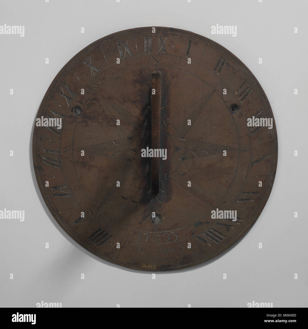 This horizontal dial is a stationary sundial used to tell time using ...