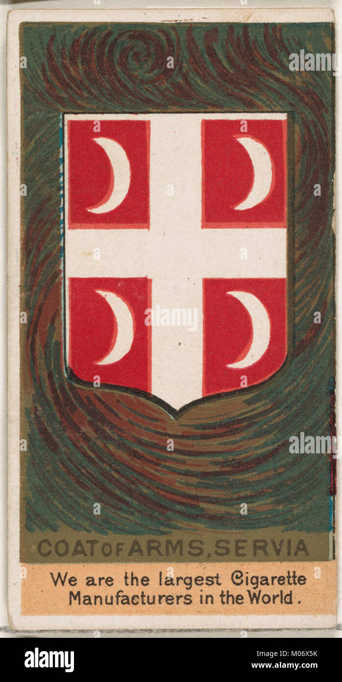 This portrait of Milan I, King of Servia, is part of the 'Rulers, Flags ...