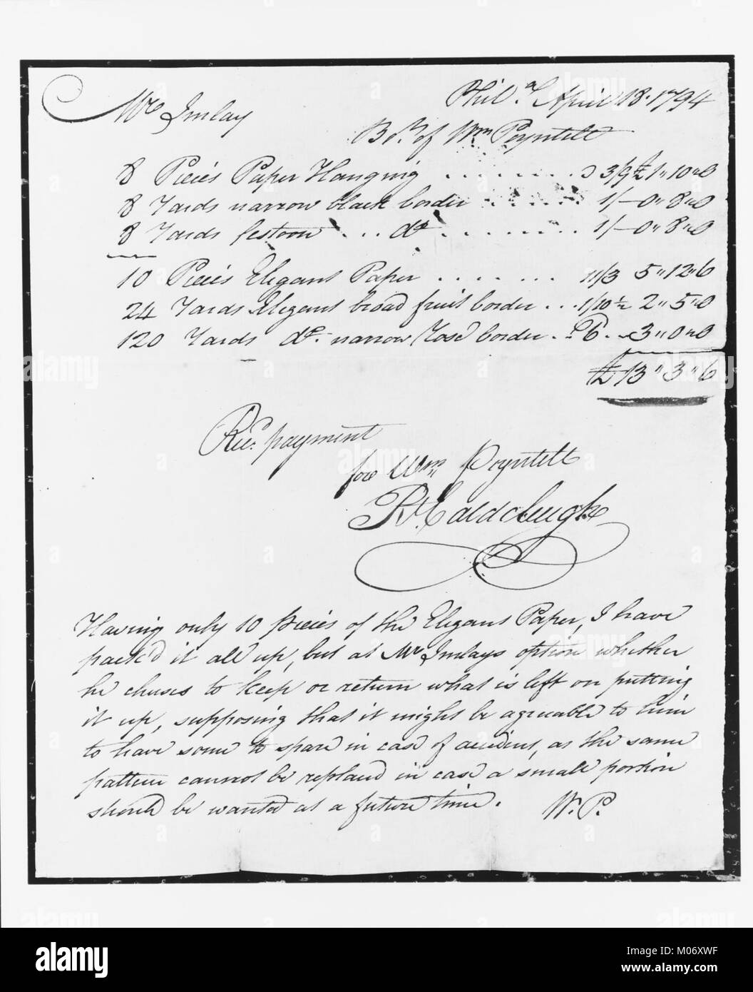 Receipted High Resolution Stock Photography and Images - Alamy