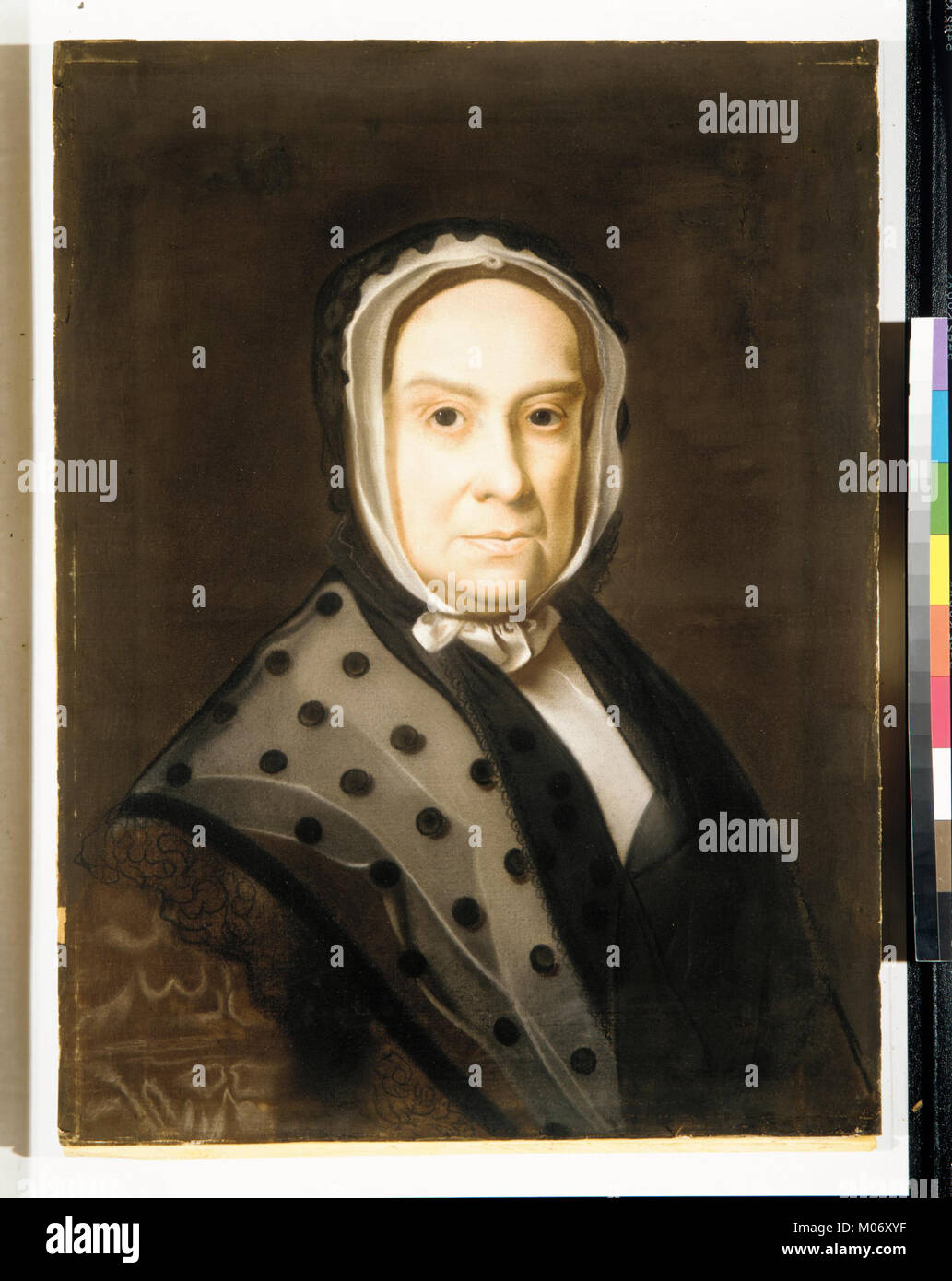 This portrait of Mrs. Ebenezer Storer (Mary Edwards) presents her ...