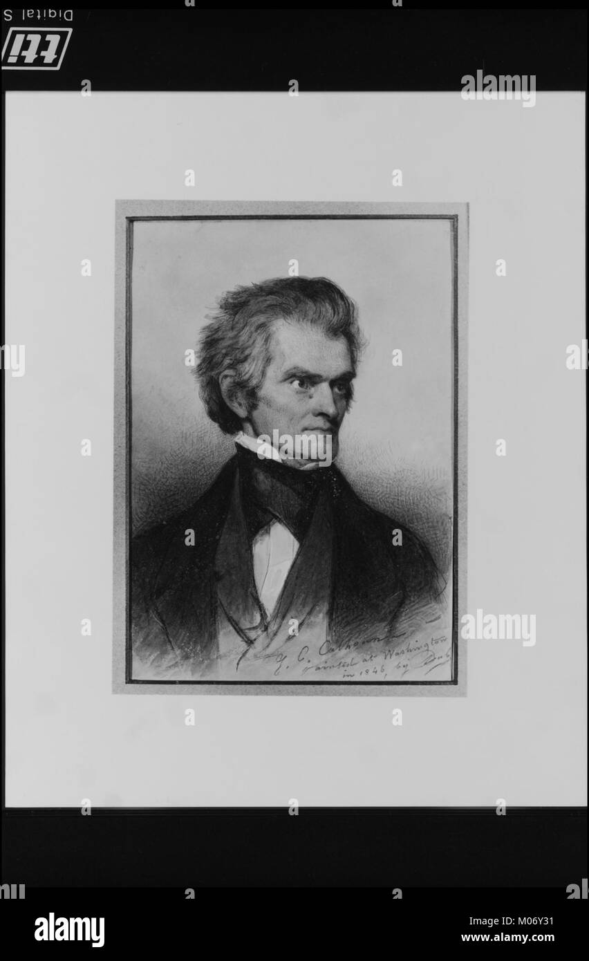 John c calhoun portrait hi-res stock photography and images - Alamy