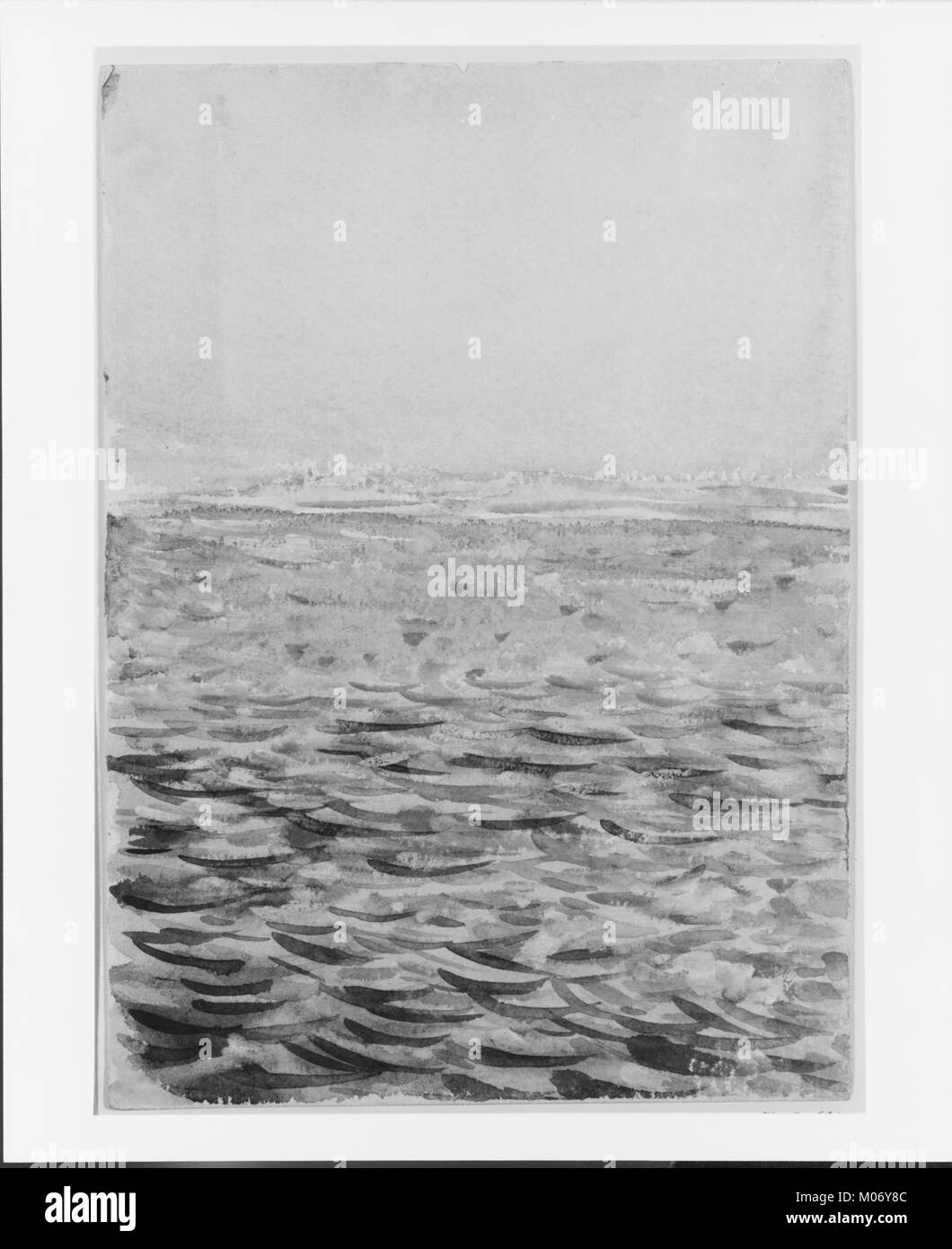 Land and Water (No. 2) depicts the interaction of natural elements ...