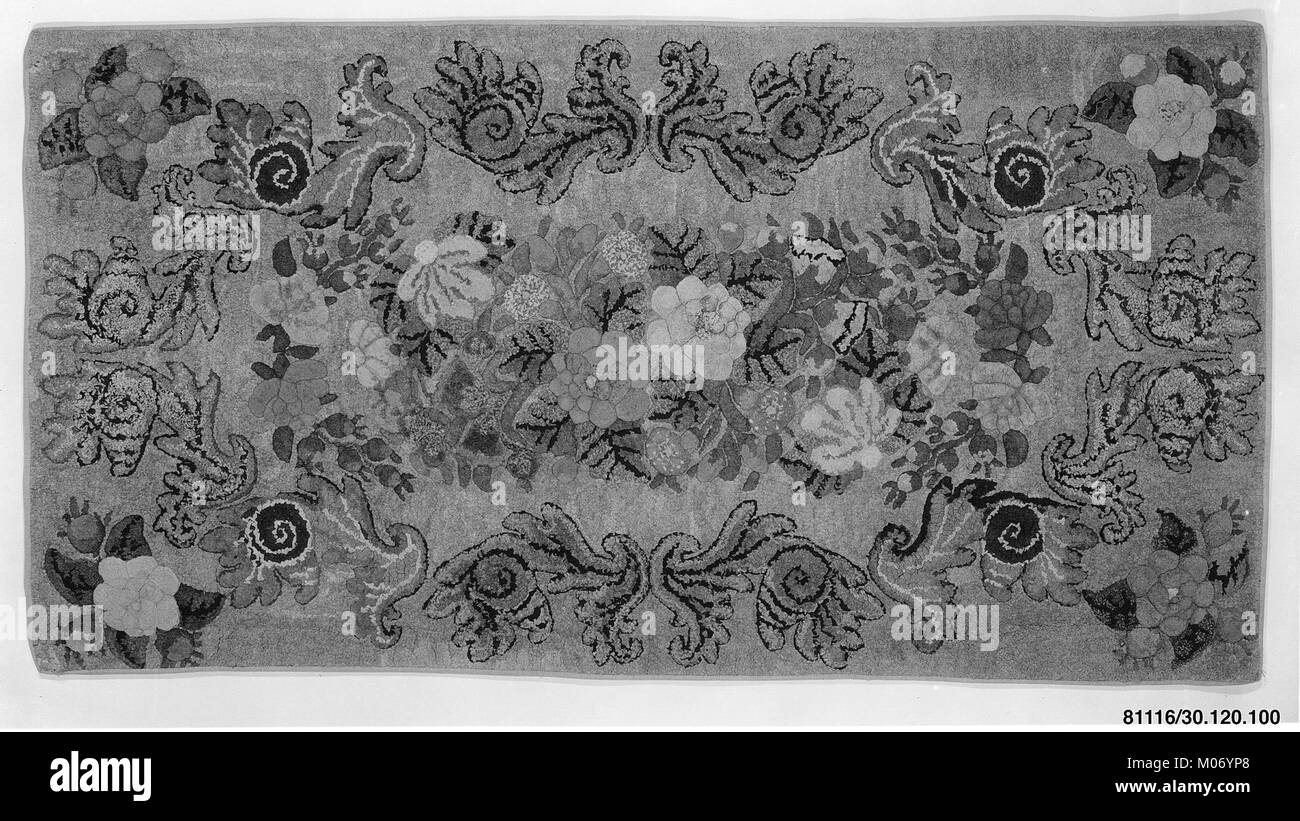 This hooked rug, part of The METâ€™s collection, demonstrates the craft ...