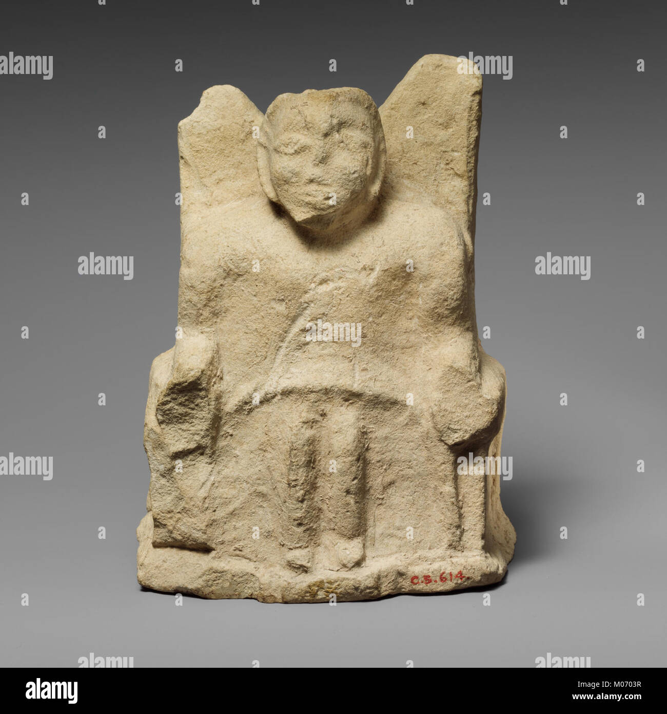 This limestone statuette represents Zeus Ammon, a syncretic deity in ...