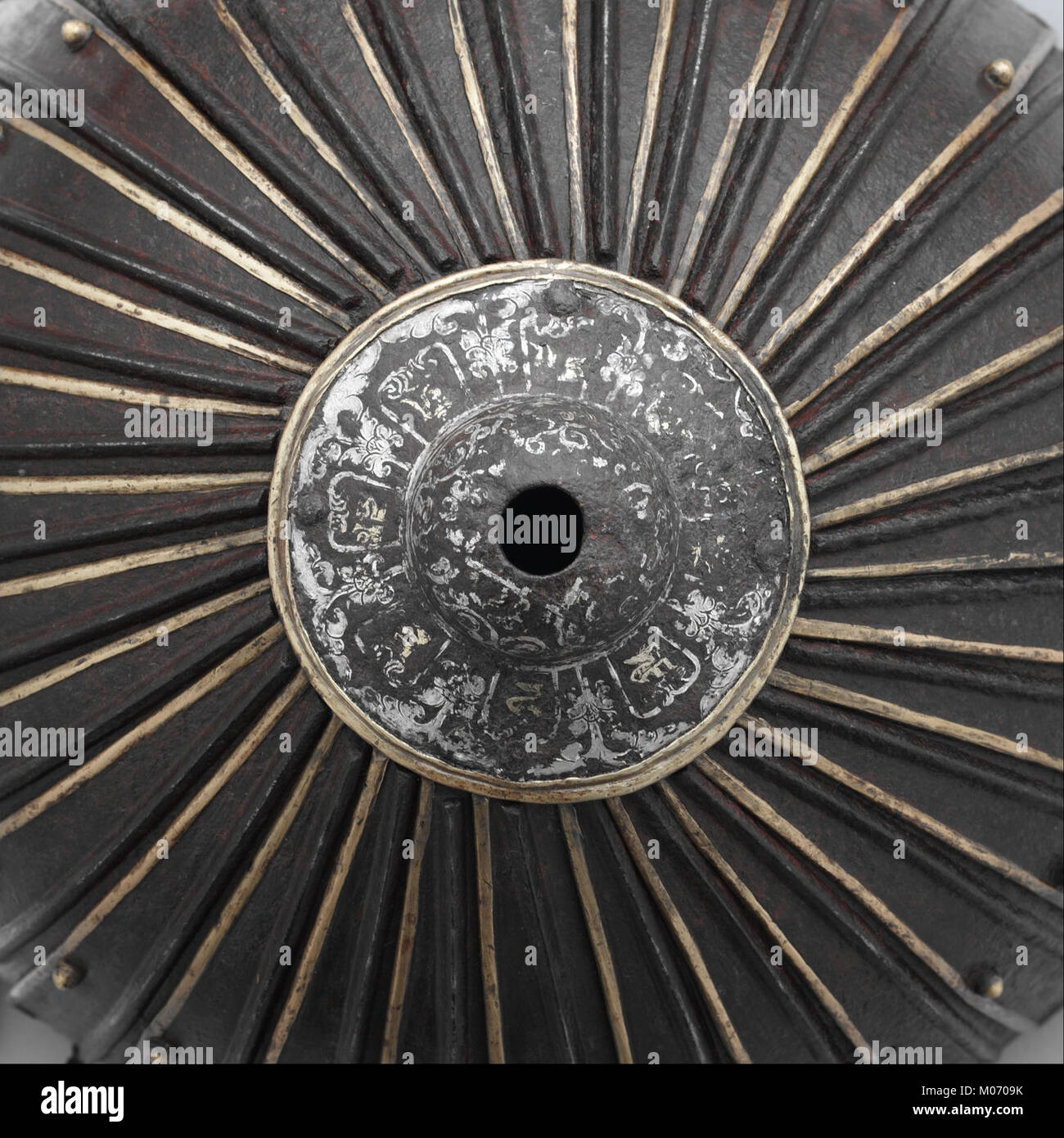 This helmet, made of thirty-two lames, is a prime example of medieval ...