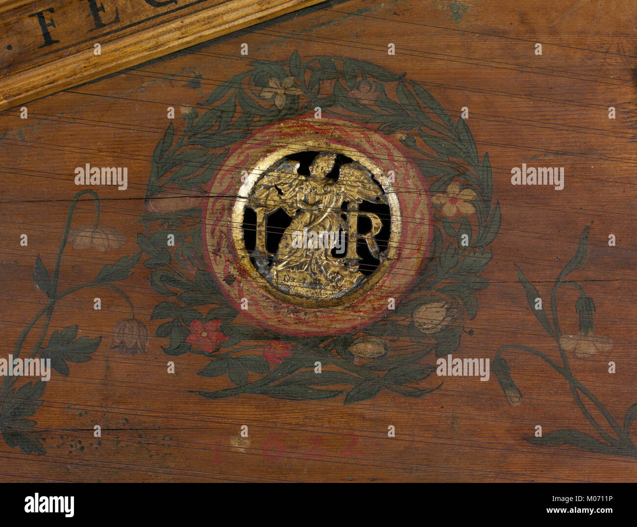 A muselar virginal, a type of keyboard instrument from the Renaissance ...