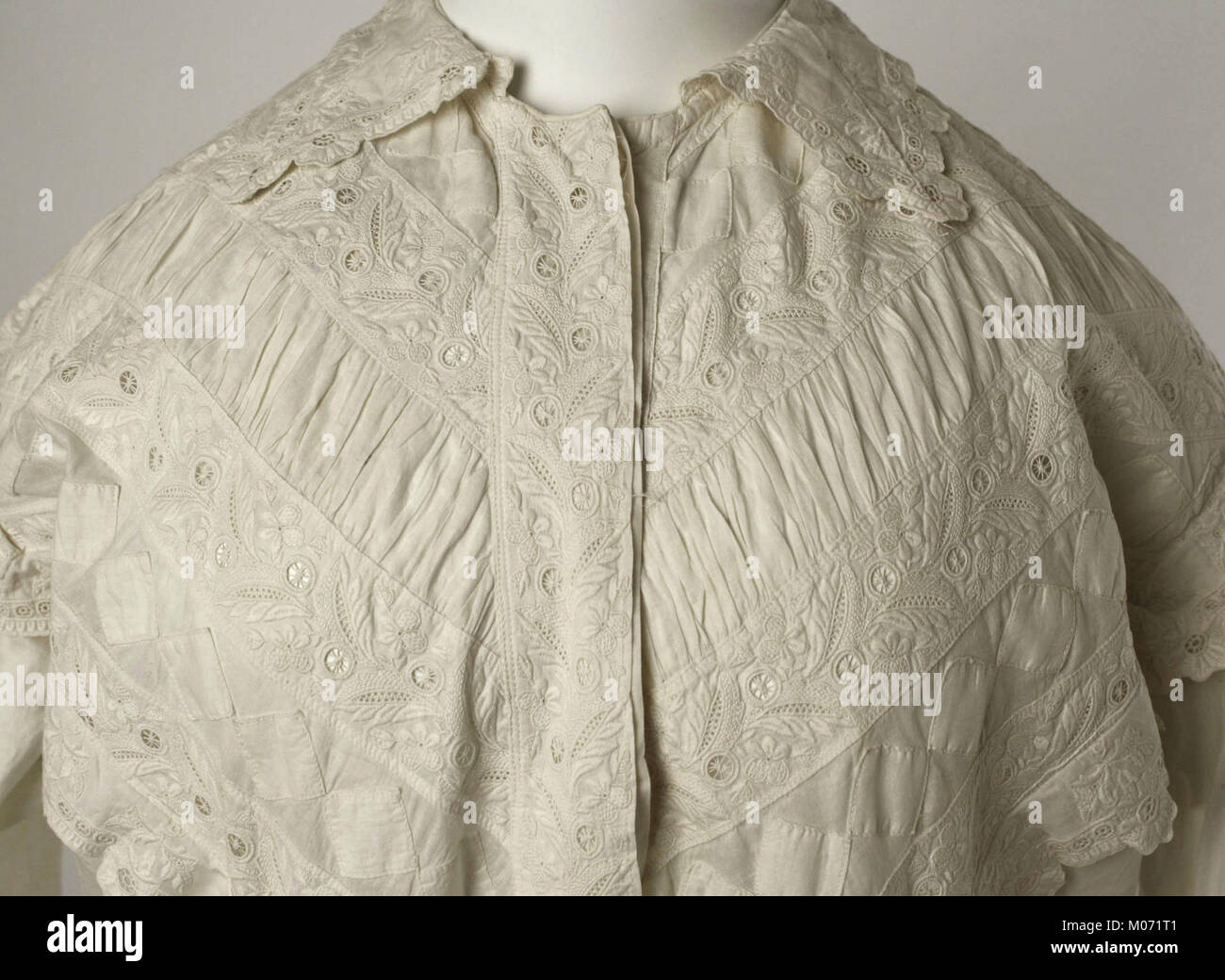 A morning dress from the collection, demonstrating the fashion styles ...