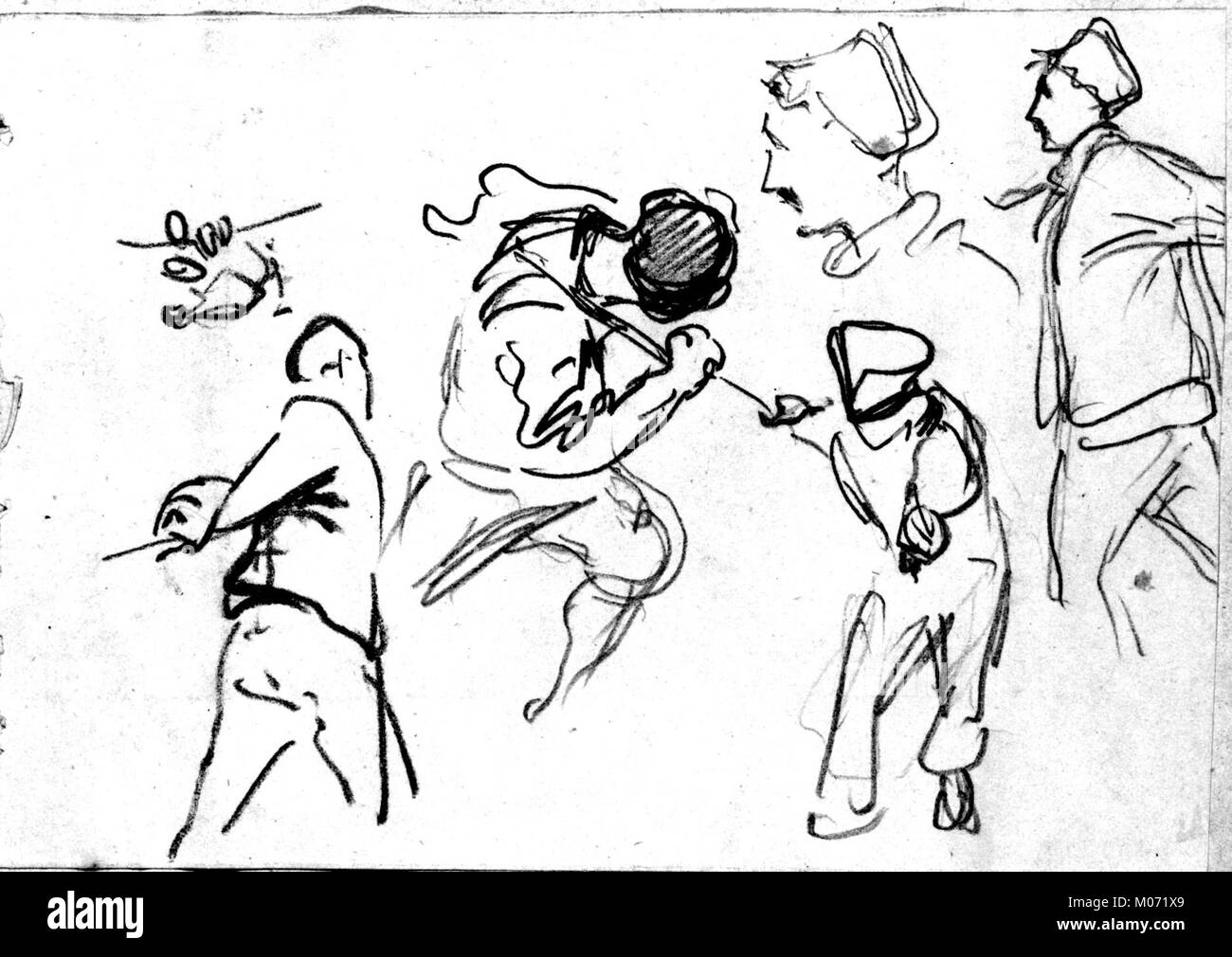 Manual labor artwork Black and White Stock Photos & Images - Alamy