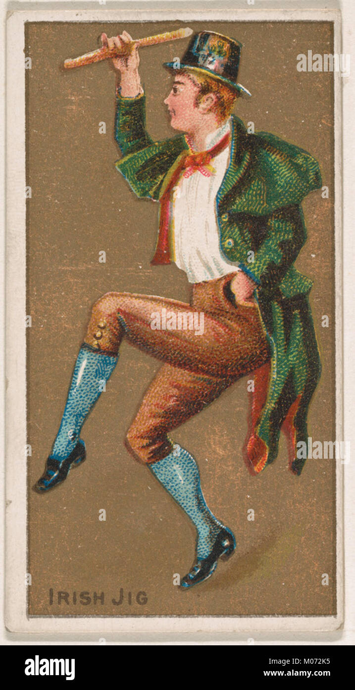 Irish Jig, from National Dances (N225, Type 1) issued by Kinney Bros ...