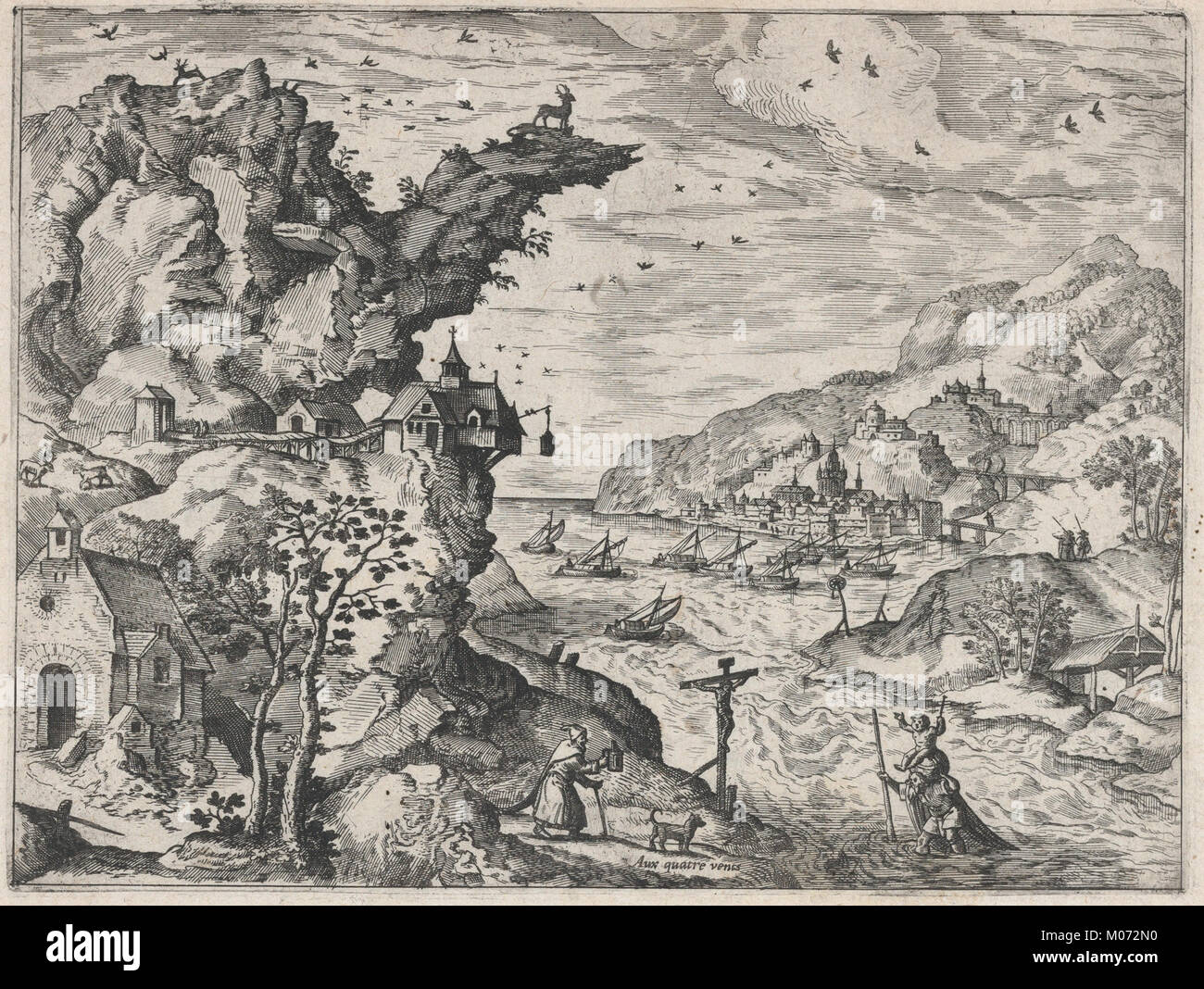 Landscape with Saint Christopher MET DP875190 Stock Photo - Alamy