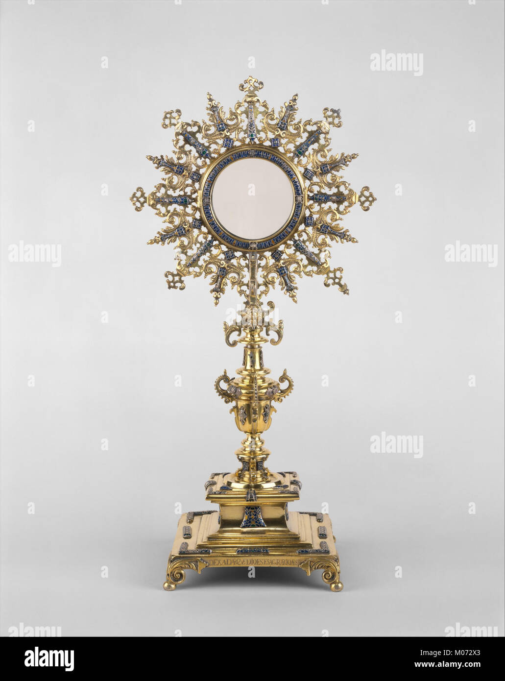 This monstrance, a liturgical vessel used to display the Eucharist ...
