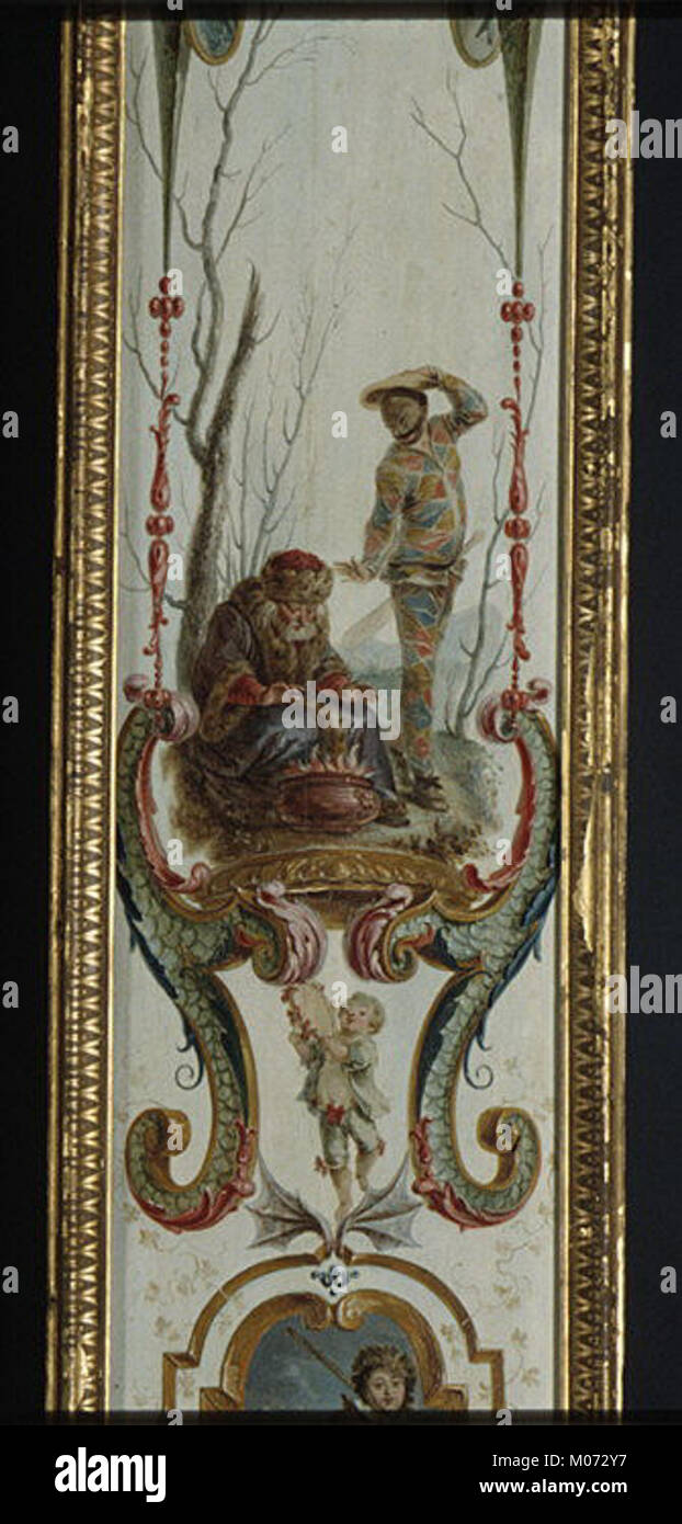 This artwork depicts the months of January and February, part of a ...