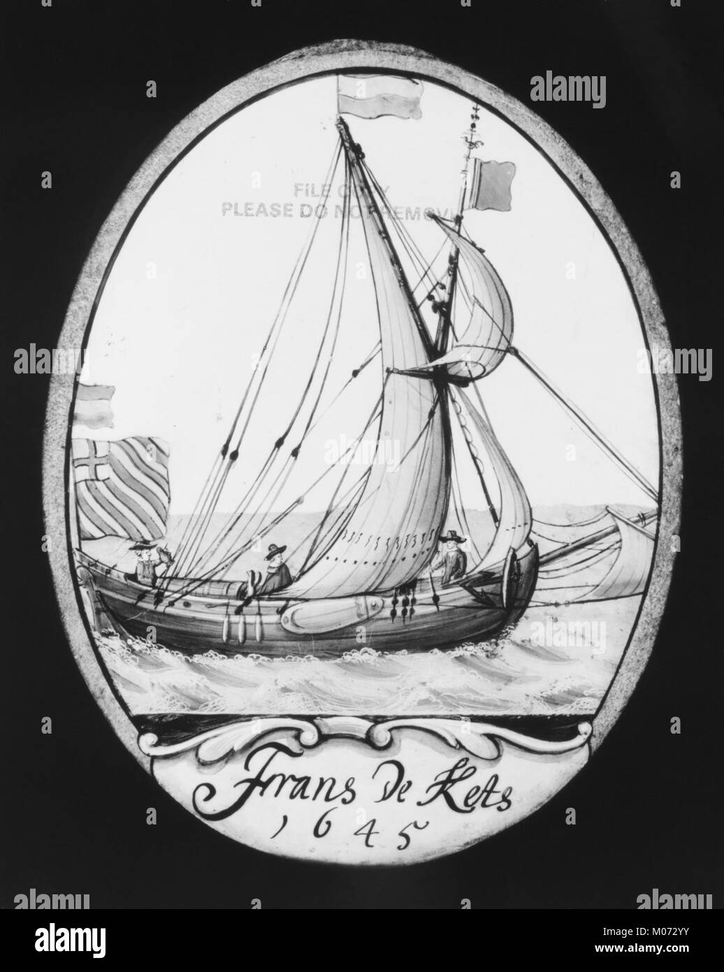 This market boat flying the Dutch flag illustrates historical maritime ...