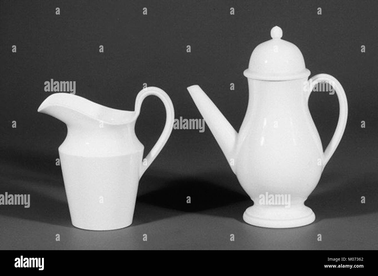This miniature tea and coffee set demonstrates intricate craftsmanship ...