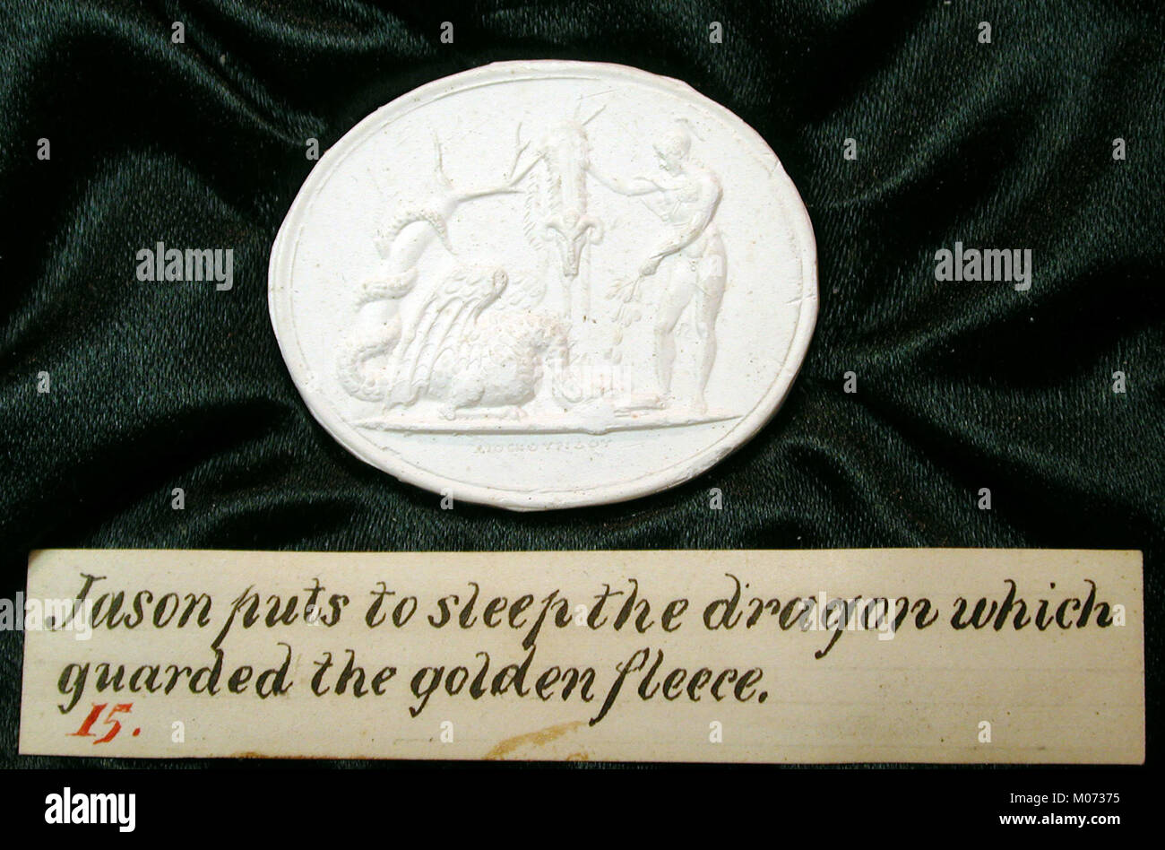 This artwork depicts Jason from Greek mythology pacifying the dragon ...