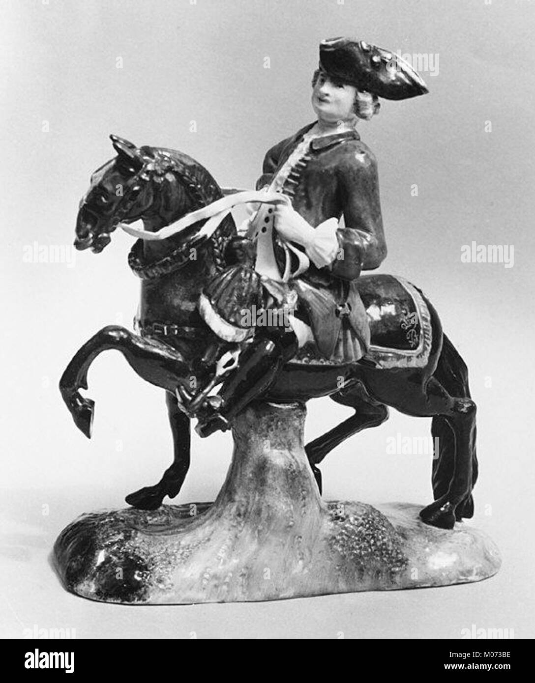 This mounted soldier, captured in a dynamic pose, showcases the ...