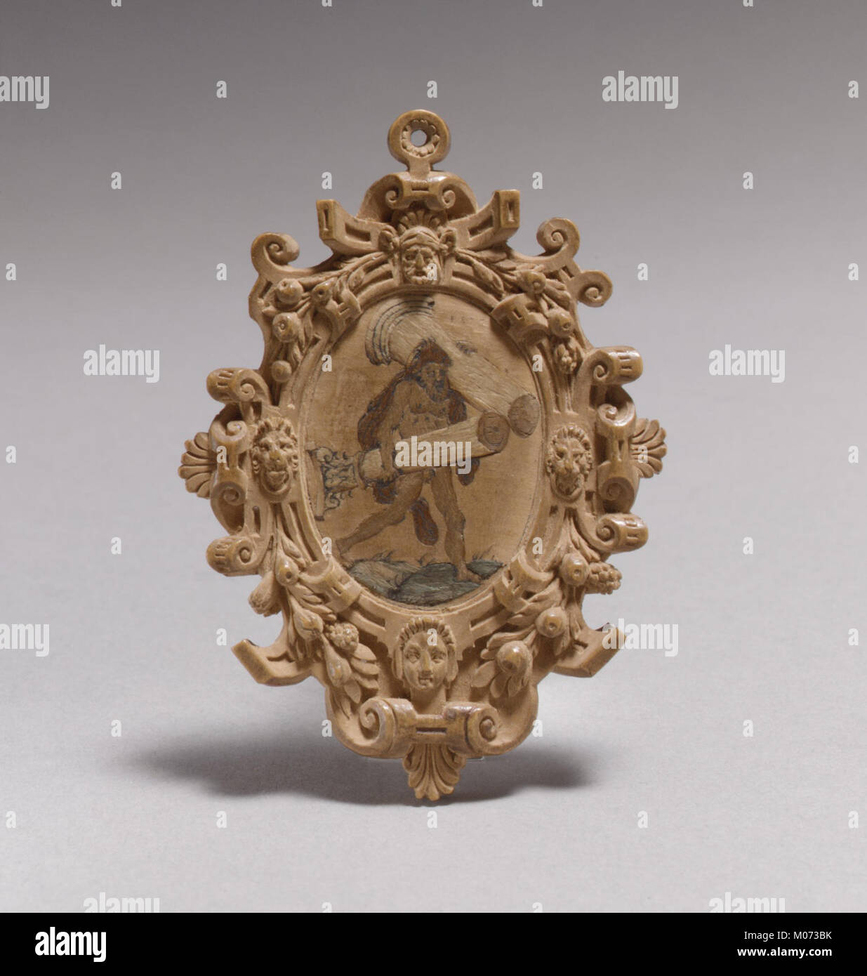 A depiction of the Labors of Hercules, representing key moments from ...