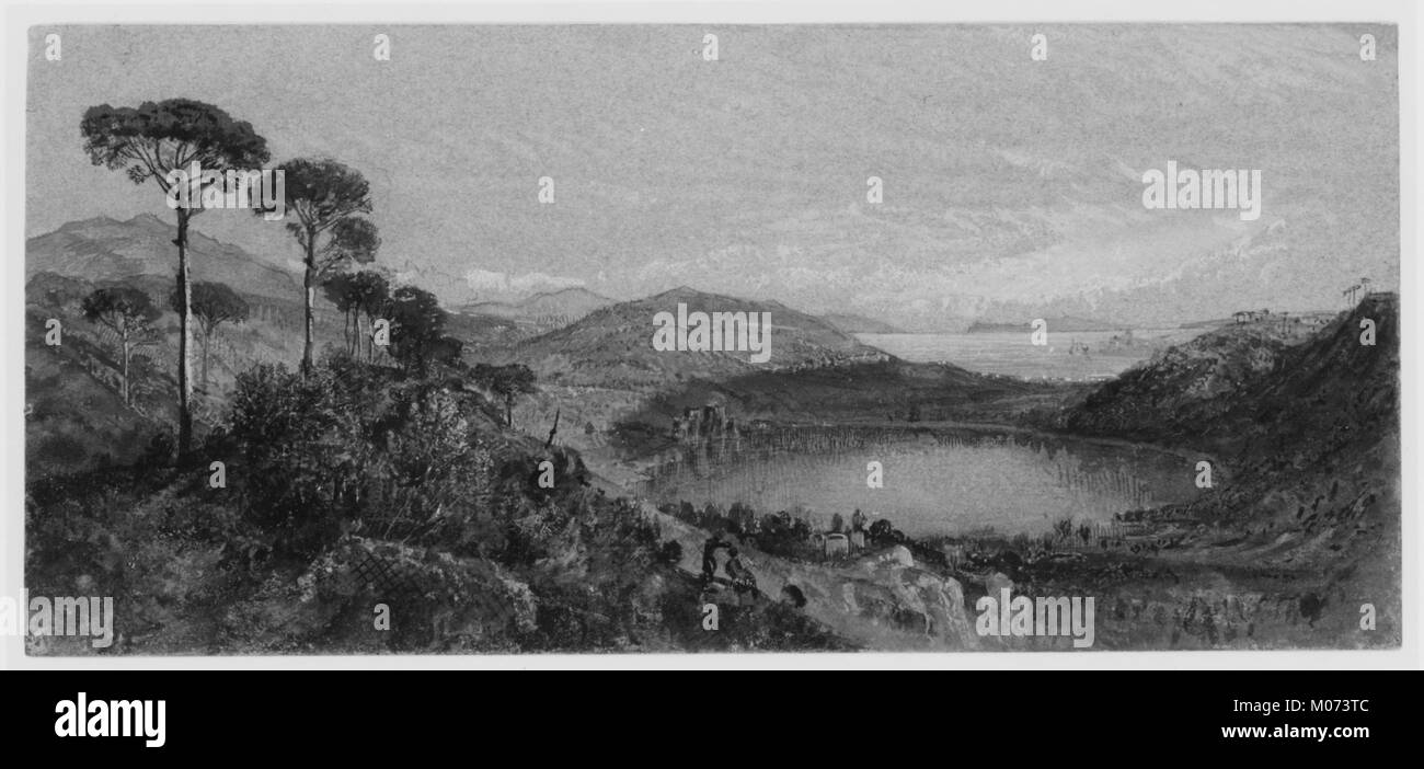 Lago Avernus, a lake in ancient Roman mythology, is depicted in this ...