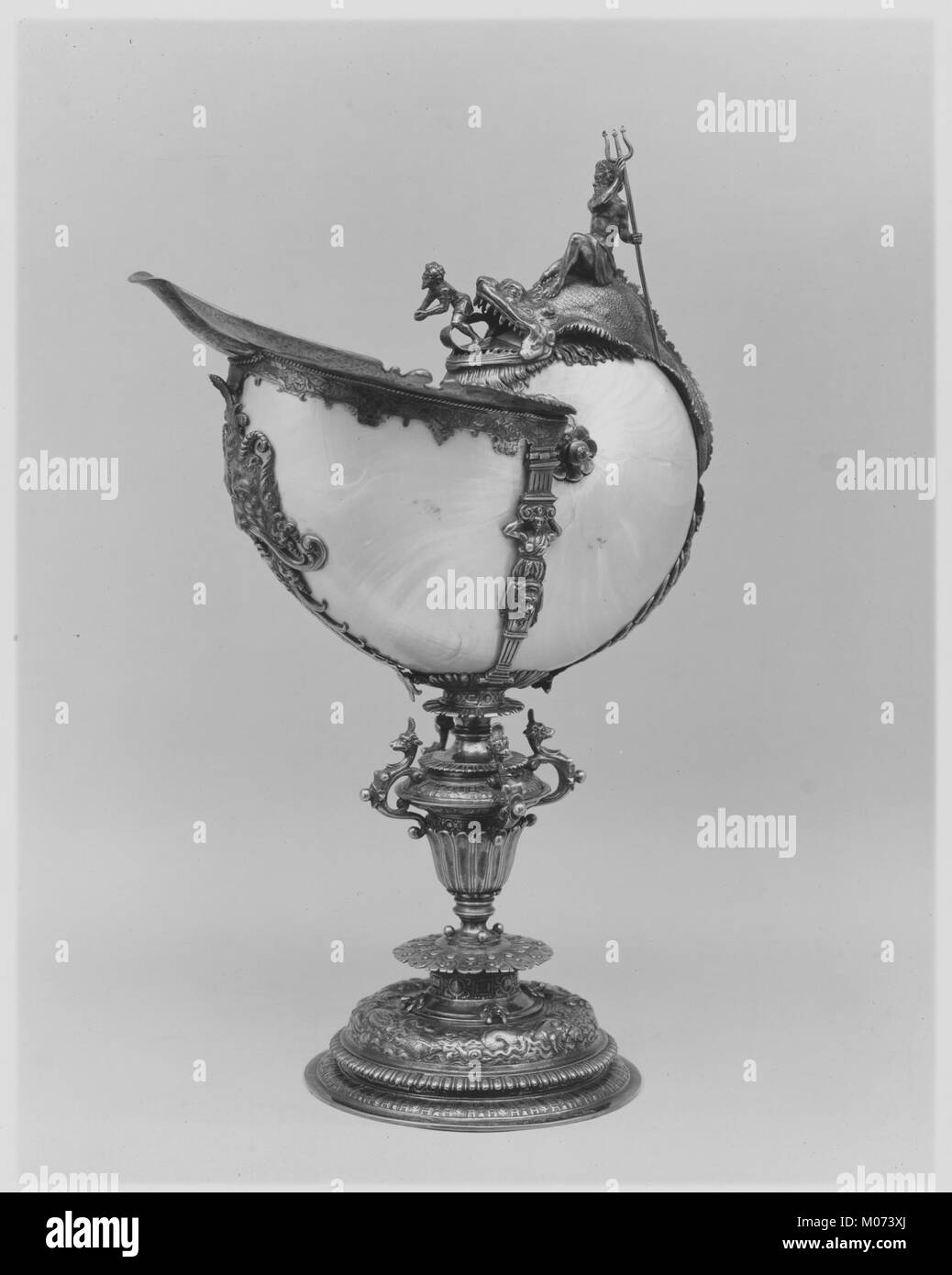 This nautilus cup, crafted from a nautilus shell, is an exquisite ...