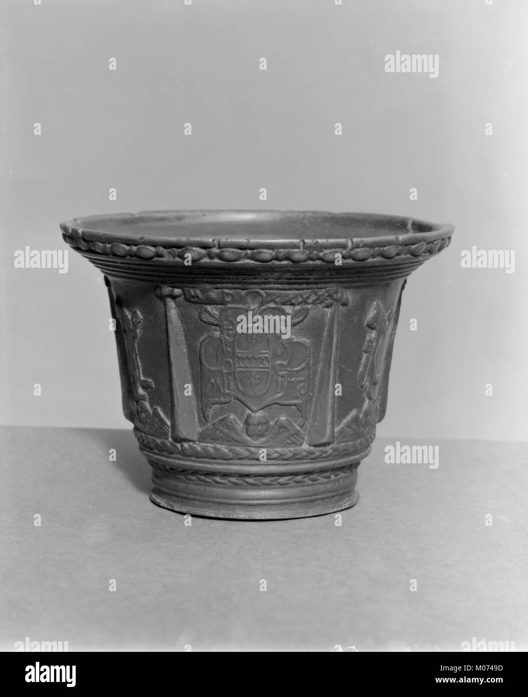 A historical mortar from the MET collection, numbered 148274, likely ...