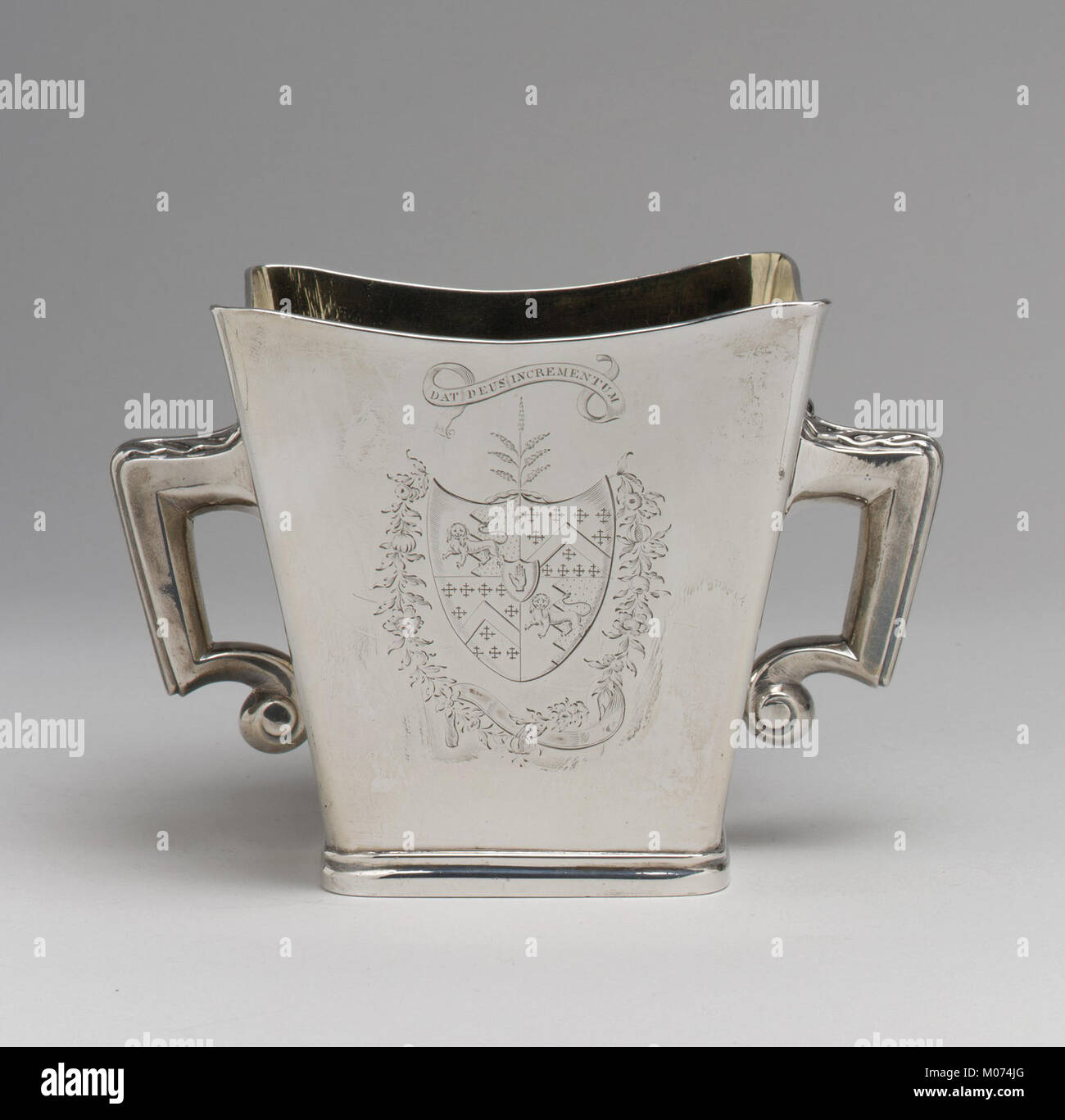 This loving cup is an elegant piece of ceremonial silverware, often ...