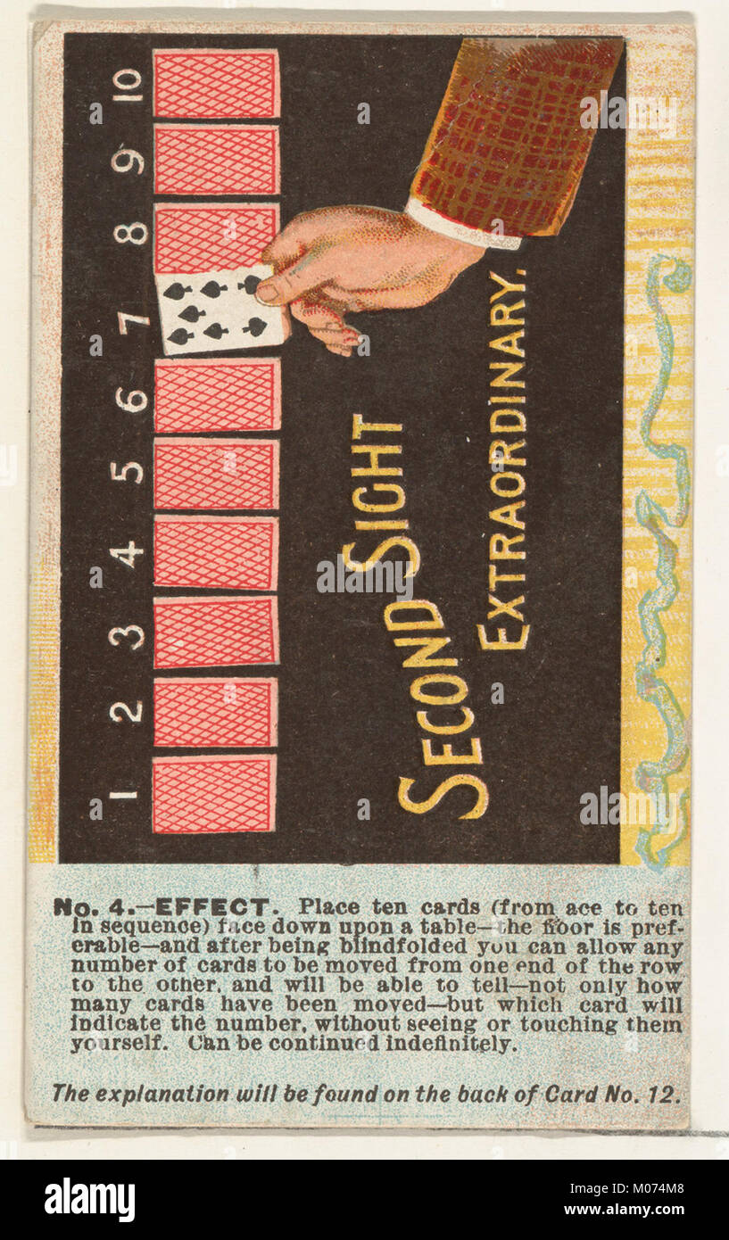 This card, titled 'Number 4, Second Sight Extraordinary', is part of ...