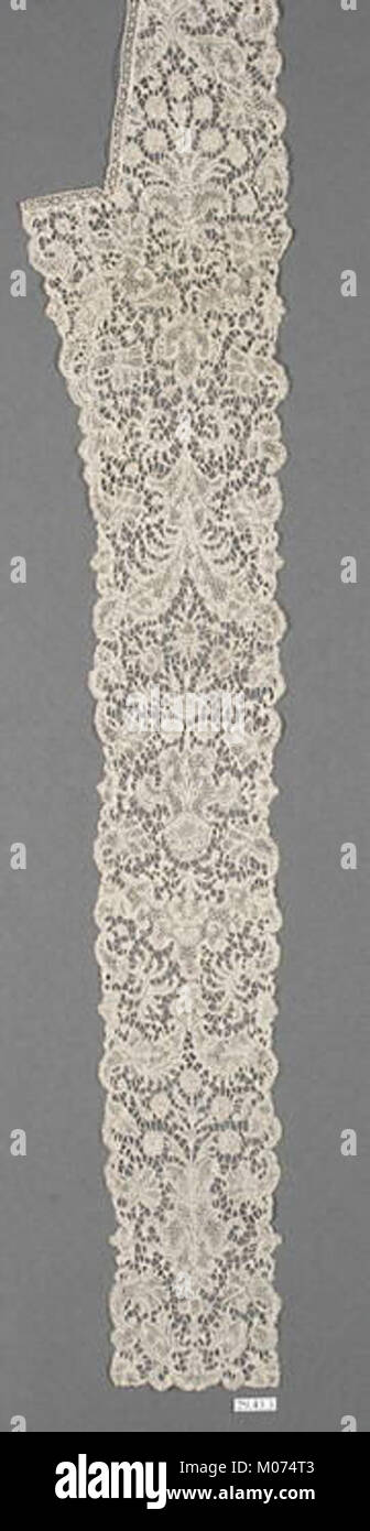 A lappet from the MET collection, representing a detailed textile piece ...
