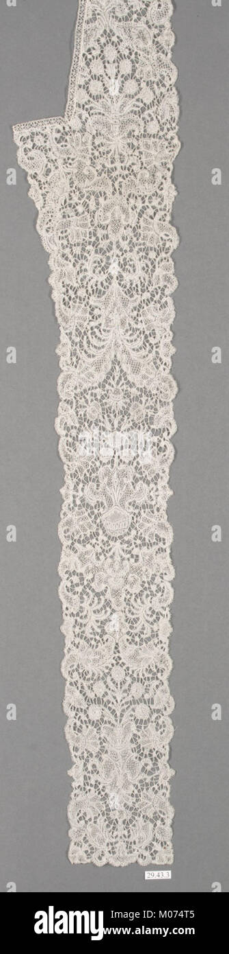 A lappet, an ornamental piece of clothing worn by women, often attached ...