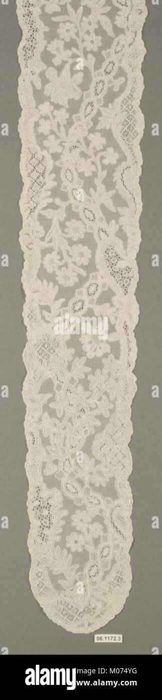 A textile piece known as a lappet, featured in MET collections. This ...