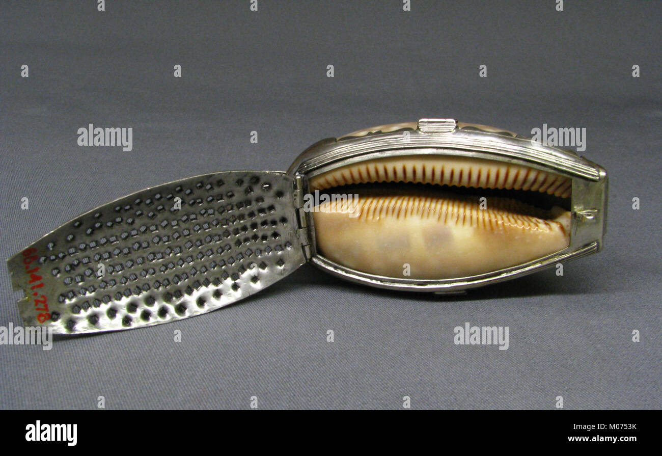 This nutmeg grater is a historical household tool, finely crafted for ...