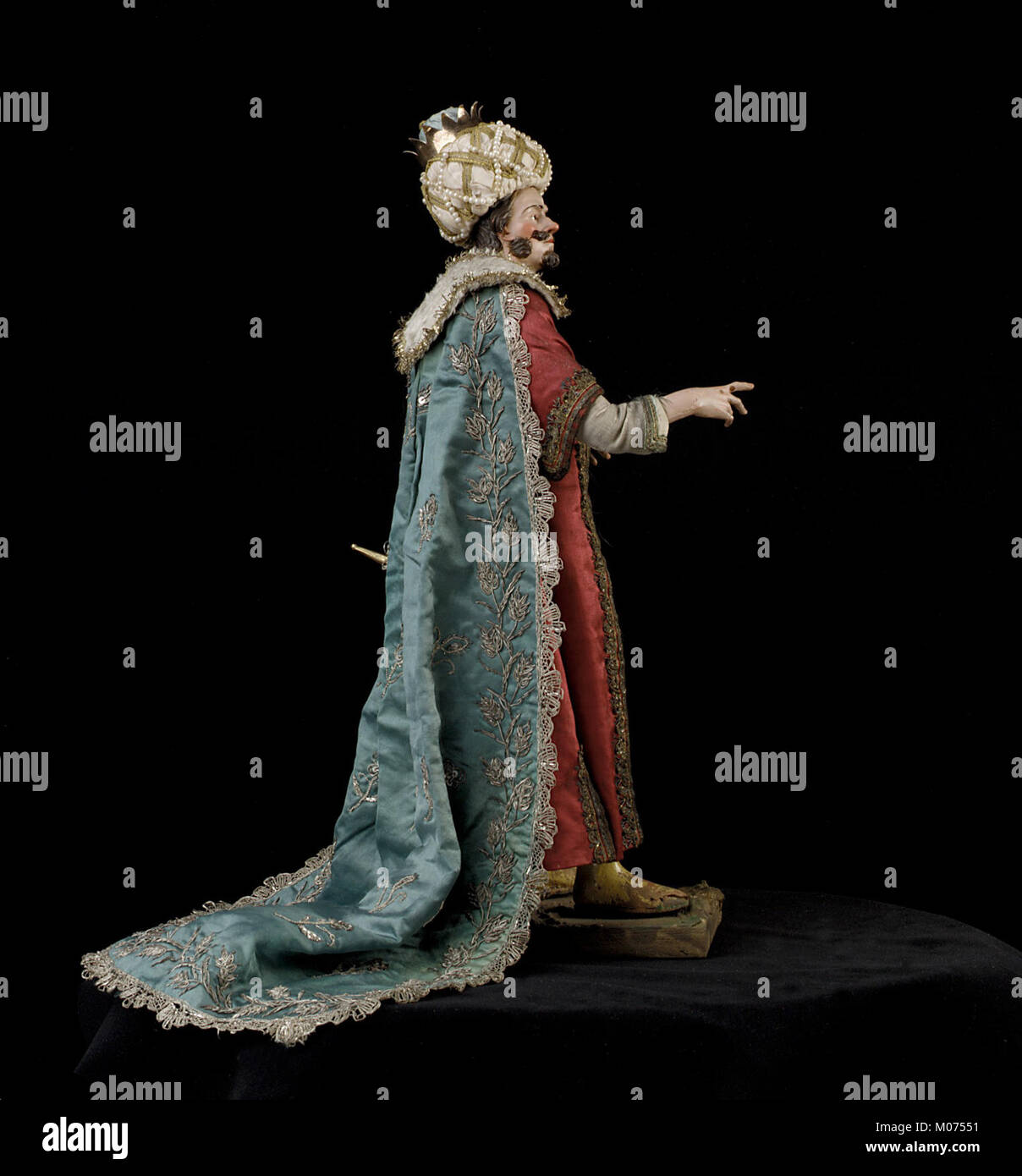 This portrait of a king depicts the regal attire and noble bearing ...