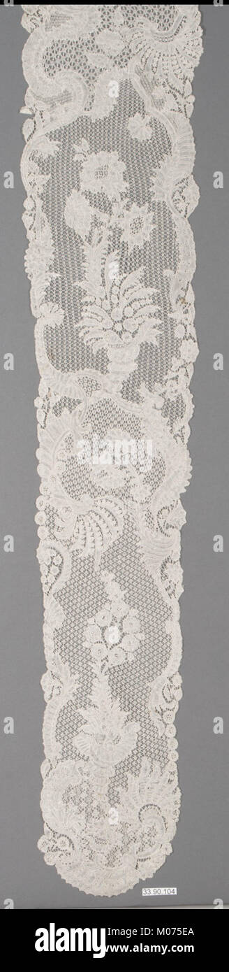 This lappet is a historical textile element used in medieval and ...
