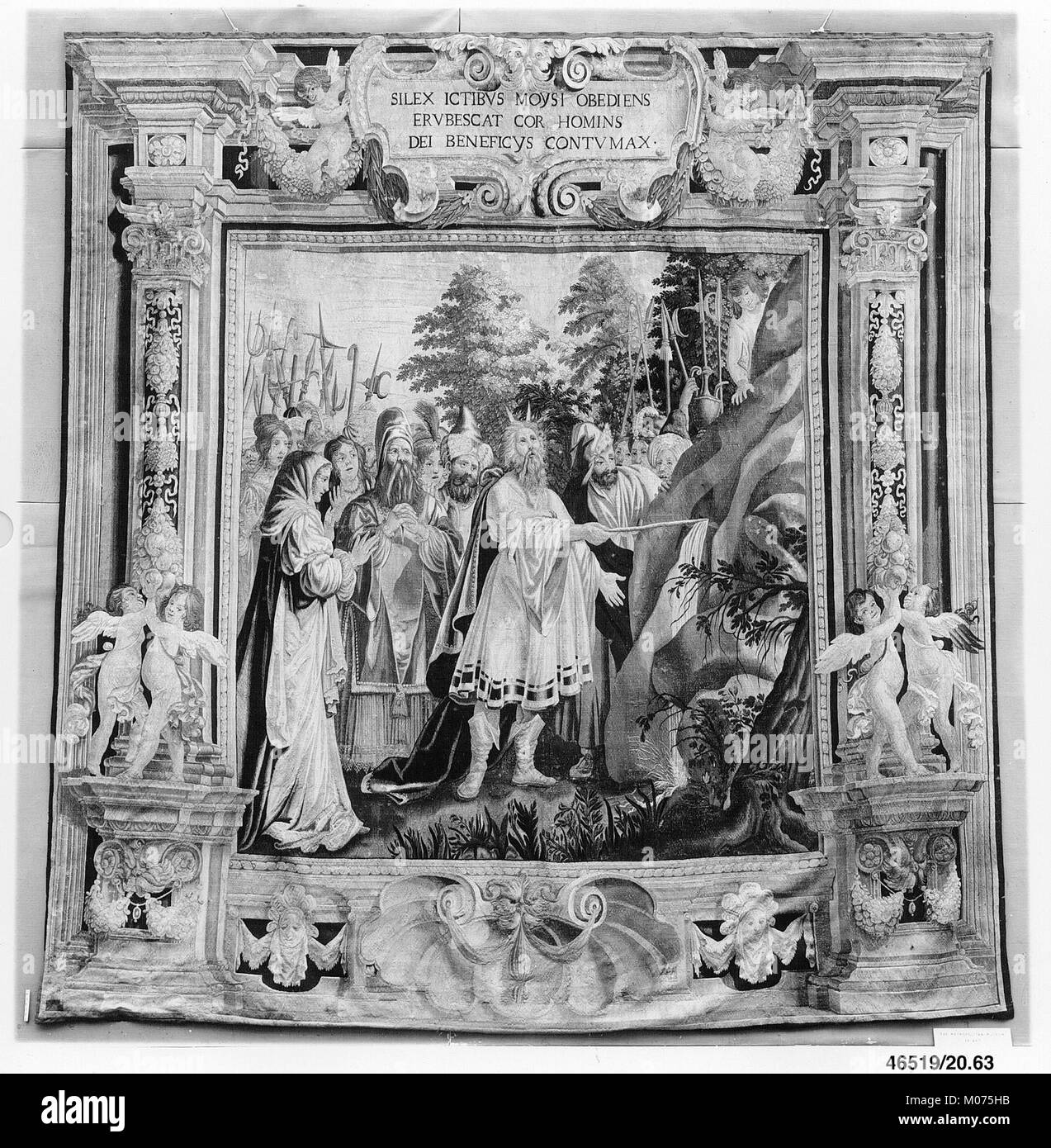 Moses Striking the Rock from a set of the Life of Moses MET 46519 Stock ...