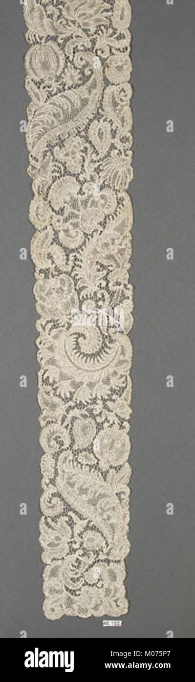 This 18th-century lappet is a decorative cloth used in ceremonial or ...