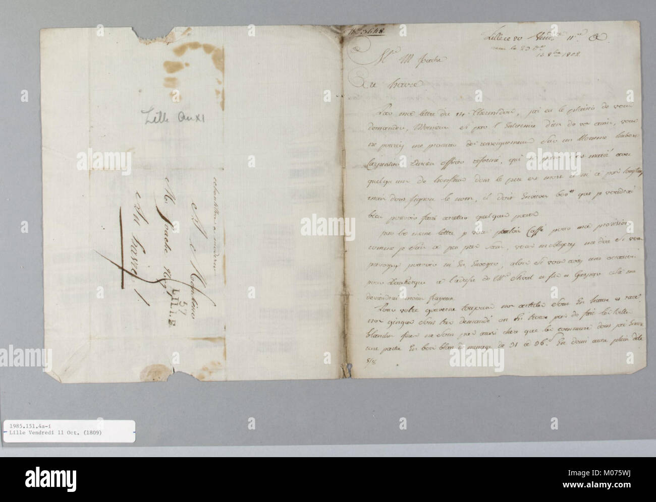 This historical letter, part of the museum's collection, offers ...